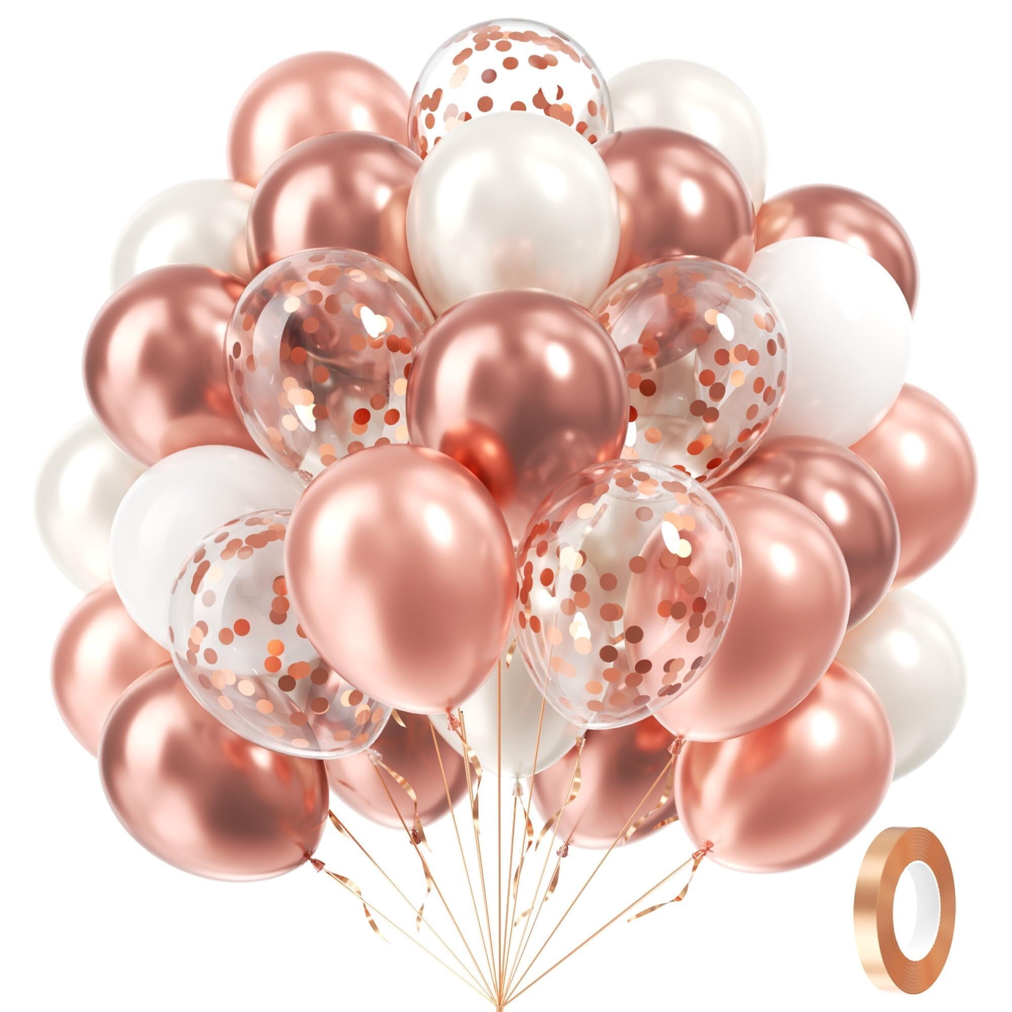 60pcs Pastel Balloons 12inch, Pastel Color Balloons with Light Pink ...