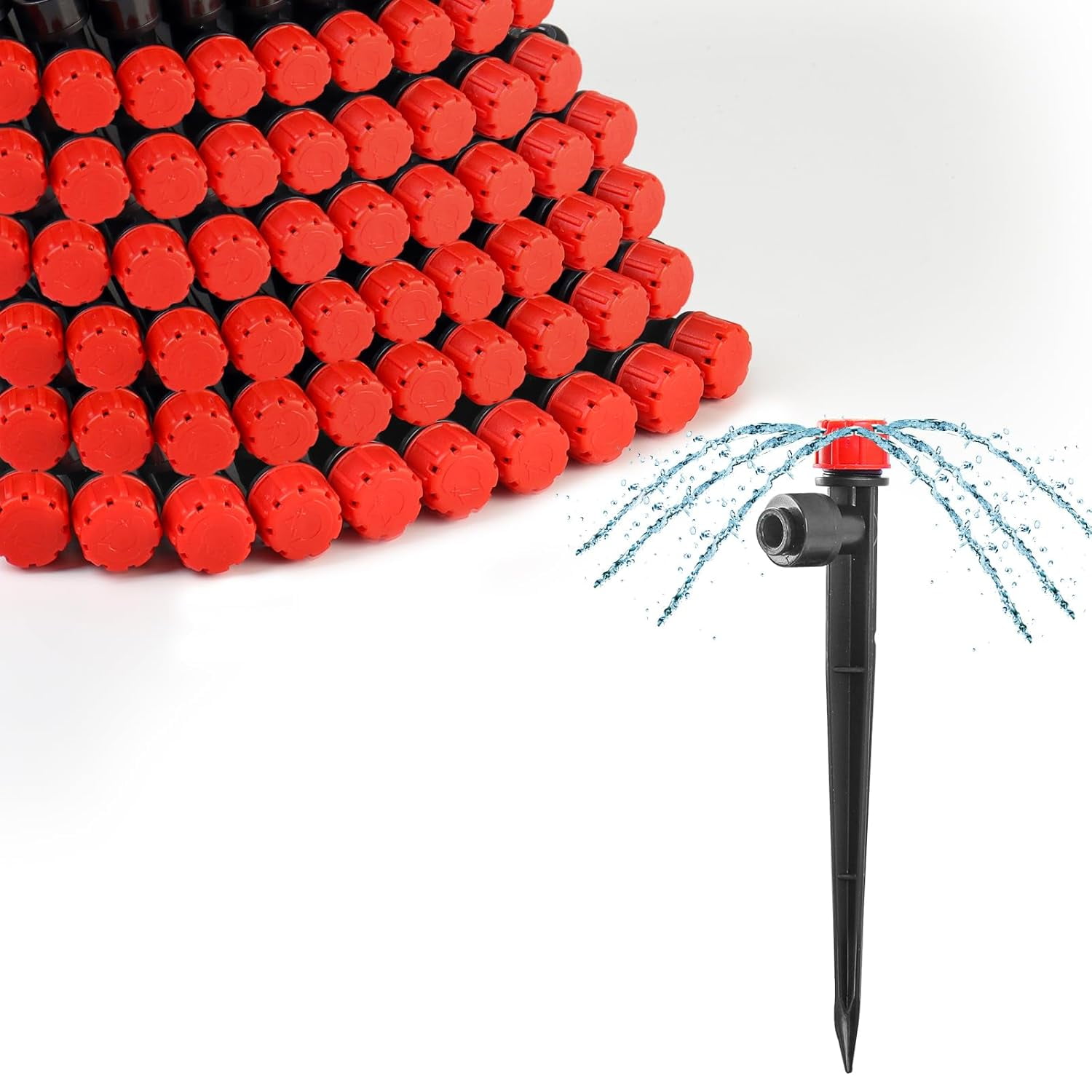 60pcs Quick-Connect Drip Irrigation Emitters for 1/4" Drip Irrigation ...