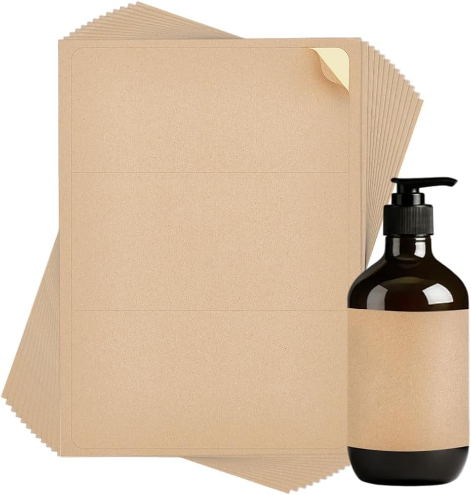 60pcs Rectangle Wine Bottle Labels Adhesive Wine Bottles Stickers ...