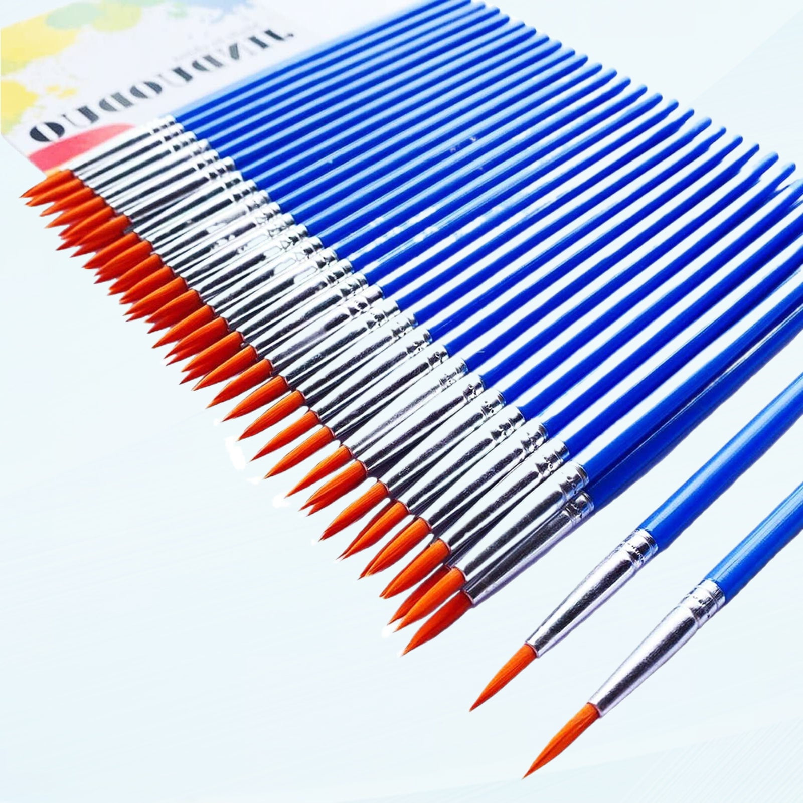 60pcs Round Pointed Paint Brushes for Kids/Students/Teenagers/Beginners ...