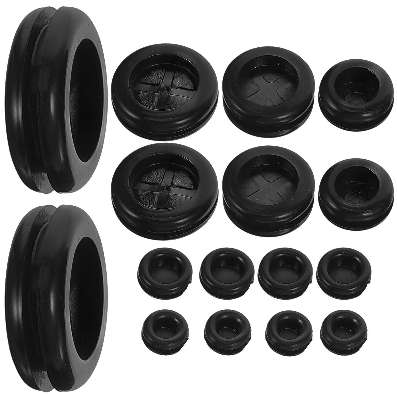 60pcs Rubber Grommets Double Sided Hole Plugs Wire Grommets Cable ...