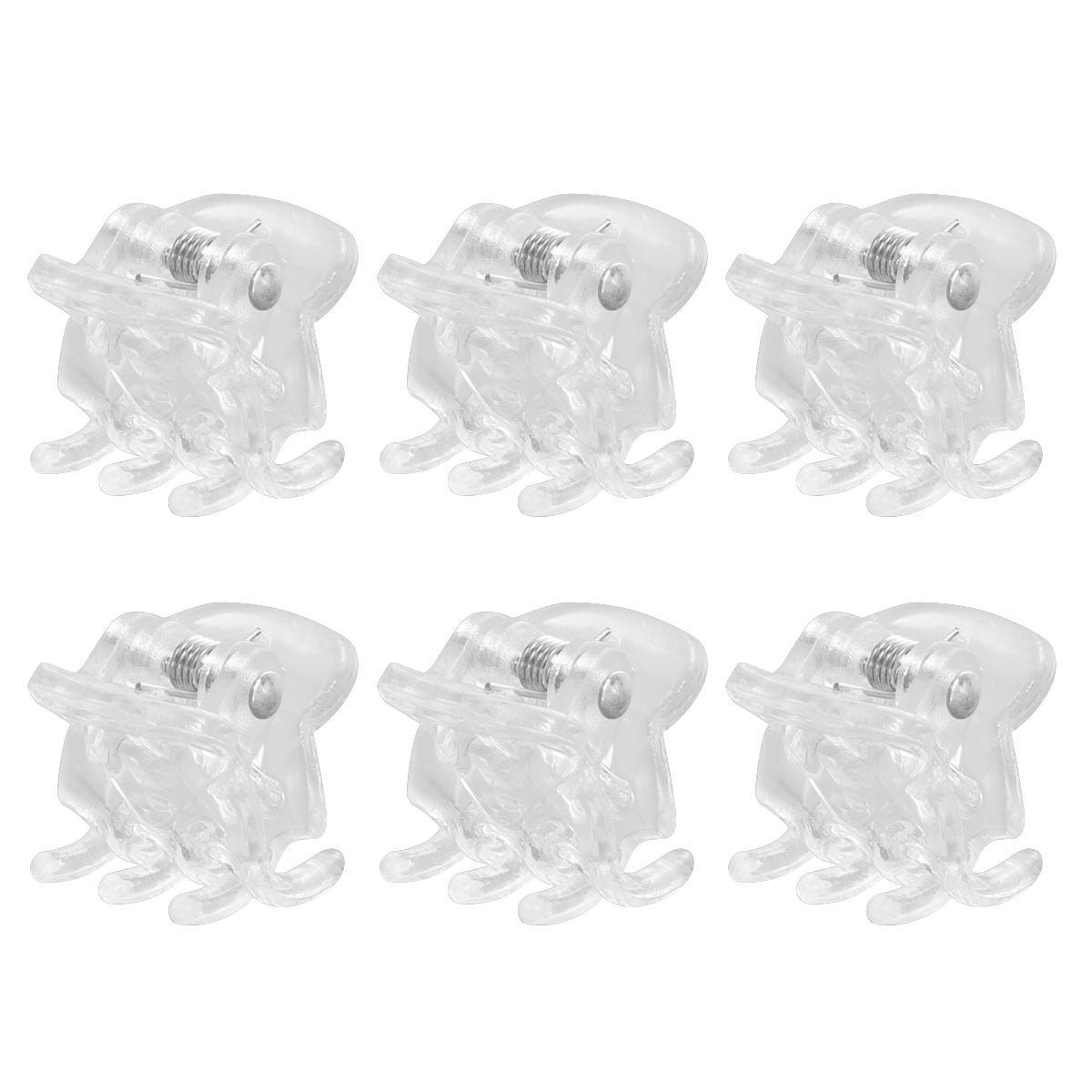 60pcs Small Hair Claws Platic Mini Hair Clamps Headwear for Girls Women ...