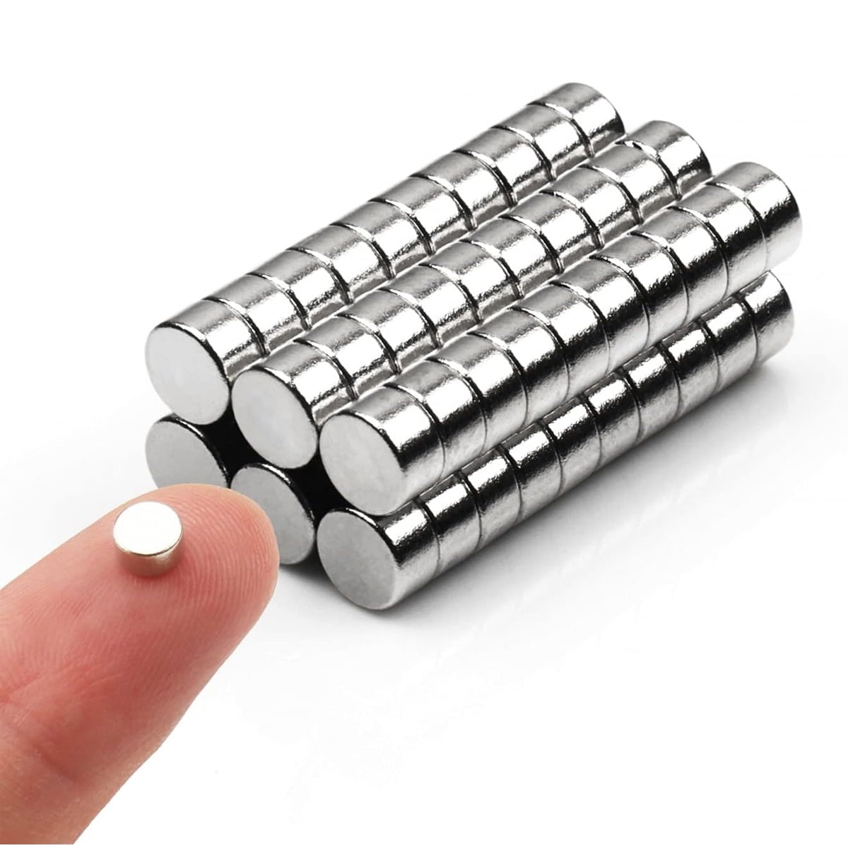 60pcs Small Magnets, Round Fridge Magnets, Small Cylindrical Fridge ...