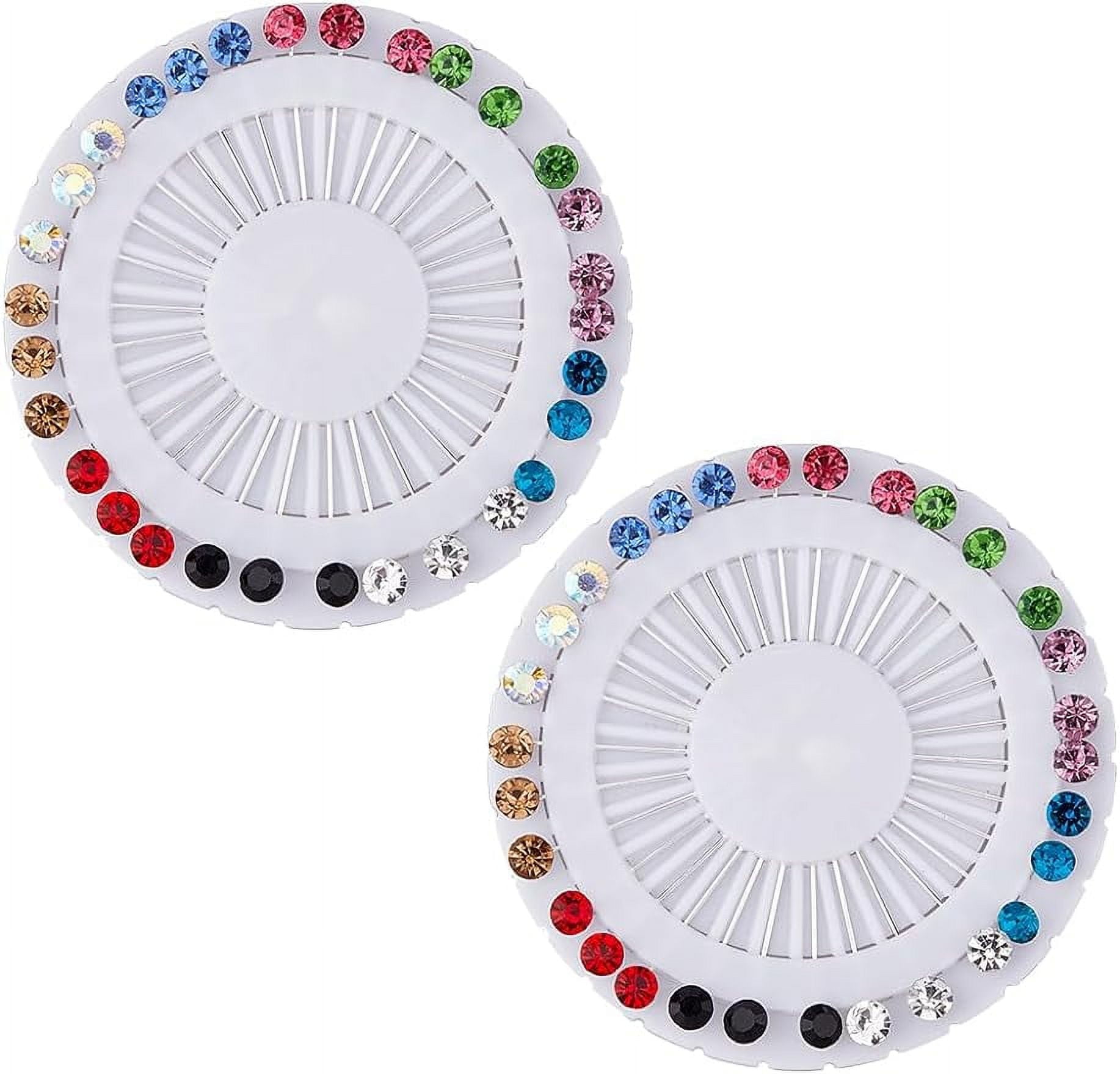 60pcs Steel Hijab Pins with Safty Caps Muslim Headscarf Pins with Locks ...