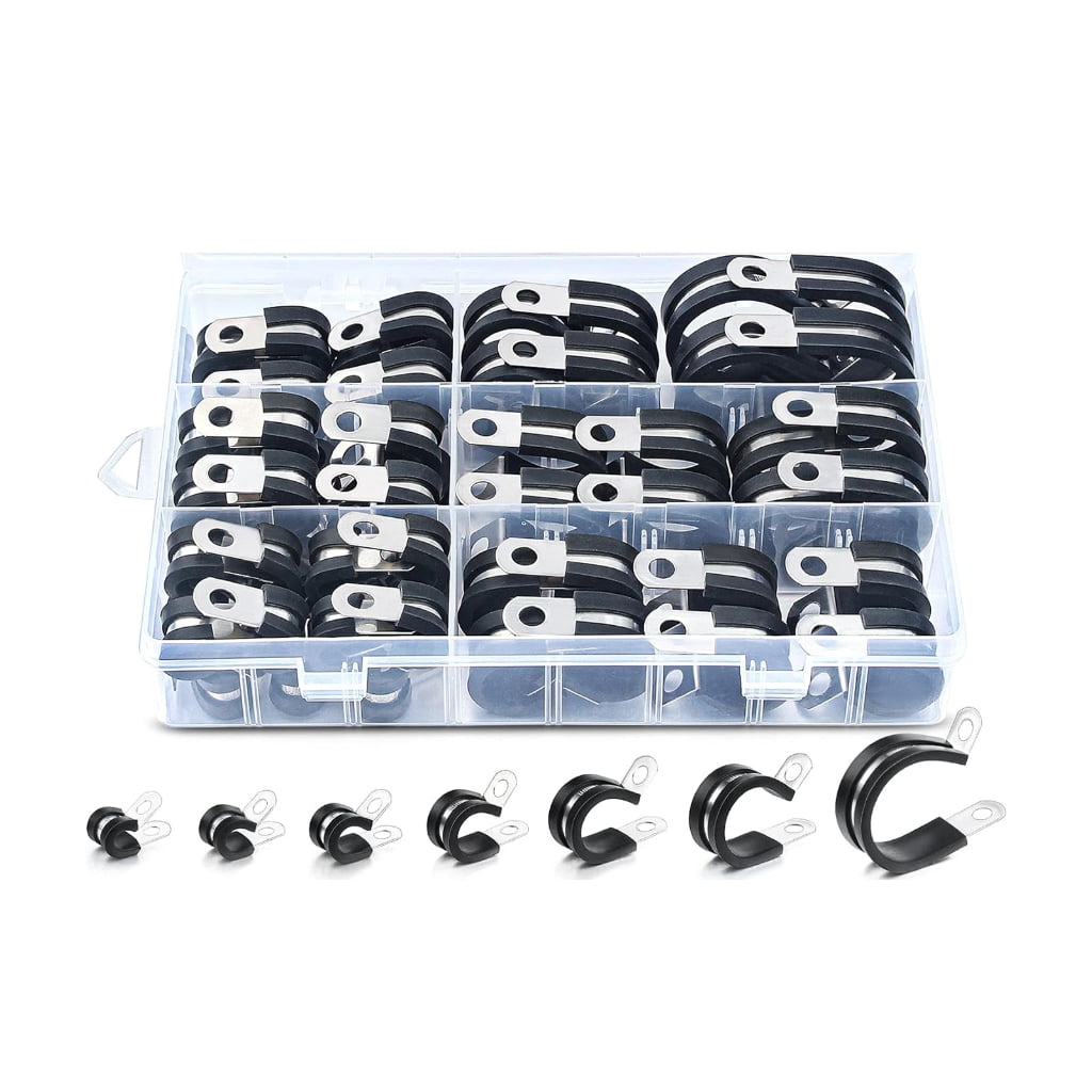 60pcs Sturdy Rubber Cushioned Clamps for Safe and Easy Wire ...