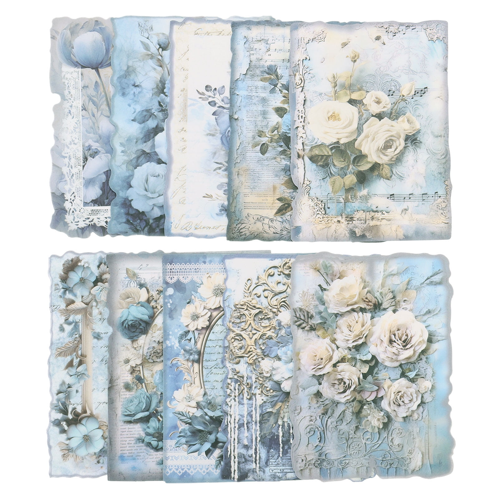 60pcs Textured Scrapbook Paper Vintage Scrapbooking Handmade Paper for ...