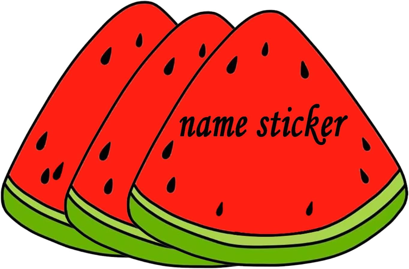 60pcs Watermelon Stickers 3 inch Summer Watermelon Shape Name Stickers ...