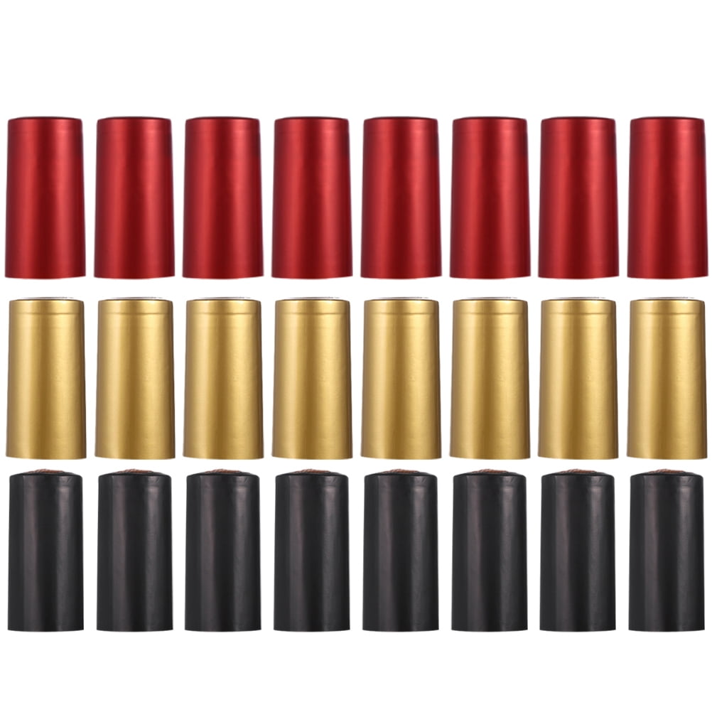 60pcs Wine Bottle Caps Heat Shrink DIY Red Wine Bottles Sealing ...