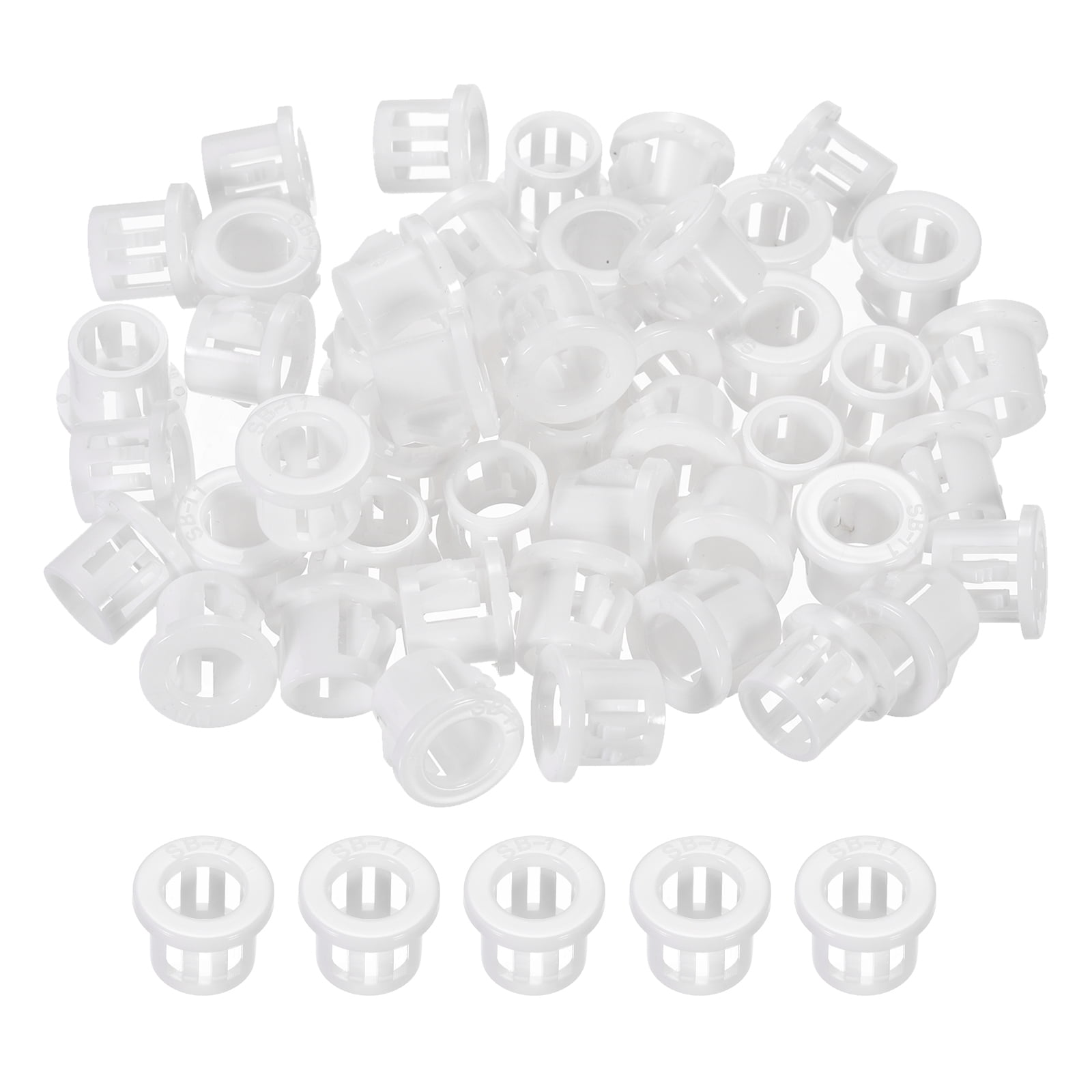 60pcs Wire Grommet, 10.86mm Mounting Dia Plastic Grommets Cable Hose ...