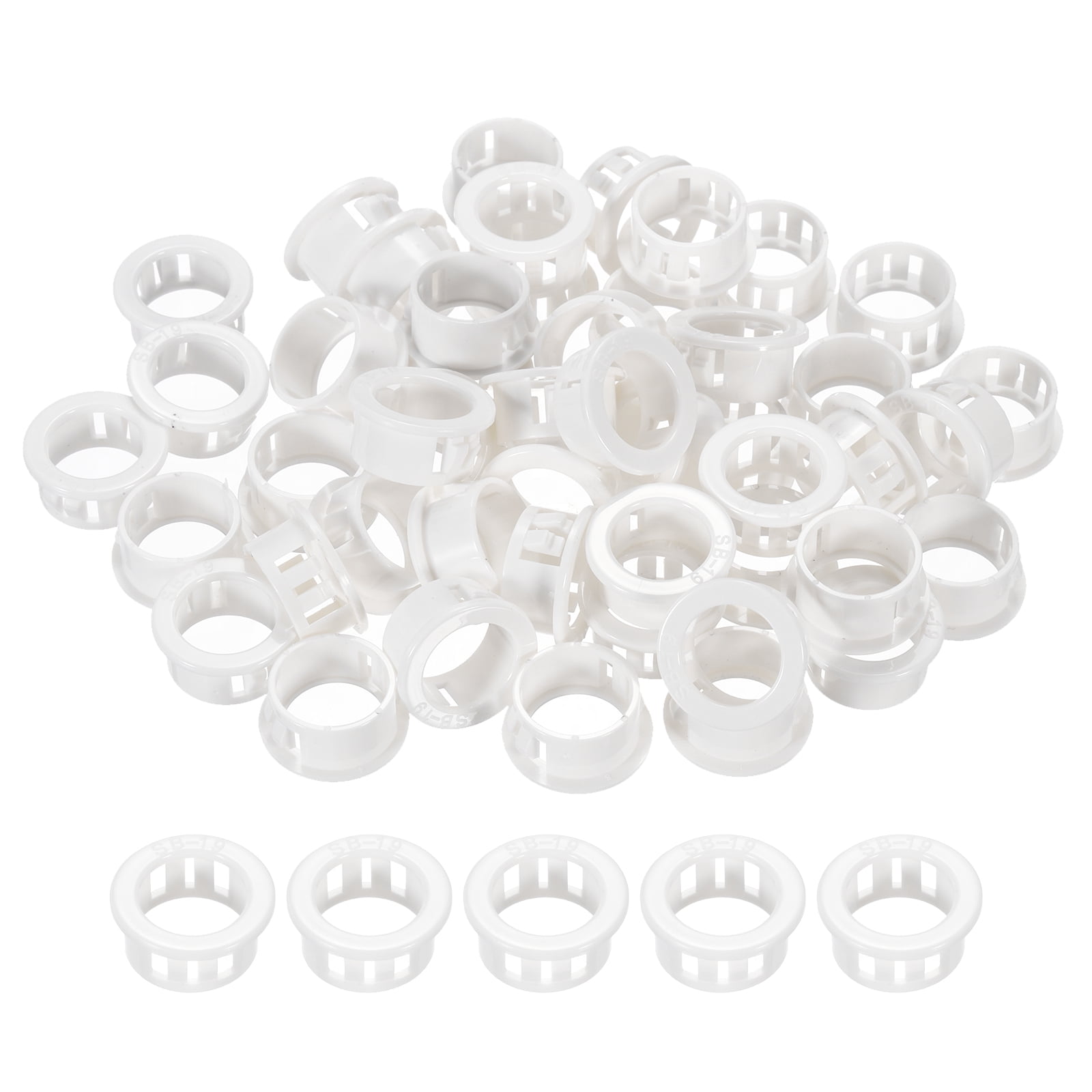 60pcs Wire Grommet, 18.8mm Mounting Dia Plastic Grommets Cable Hose ...