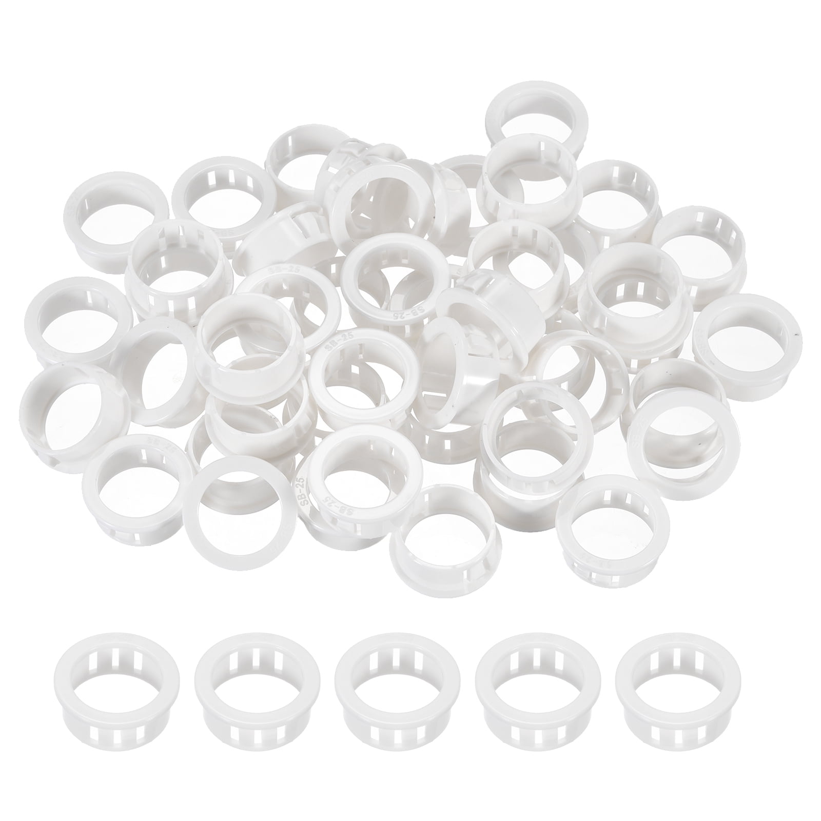 60pcs Wire Grommet, 24.8mm Mounting Dia Plastic Grommets Cable Hose ...