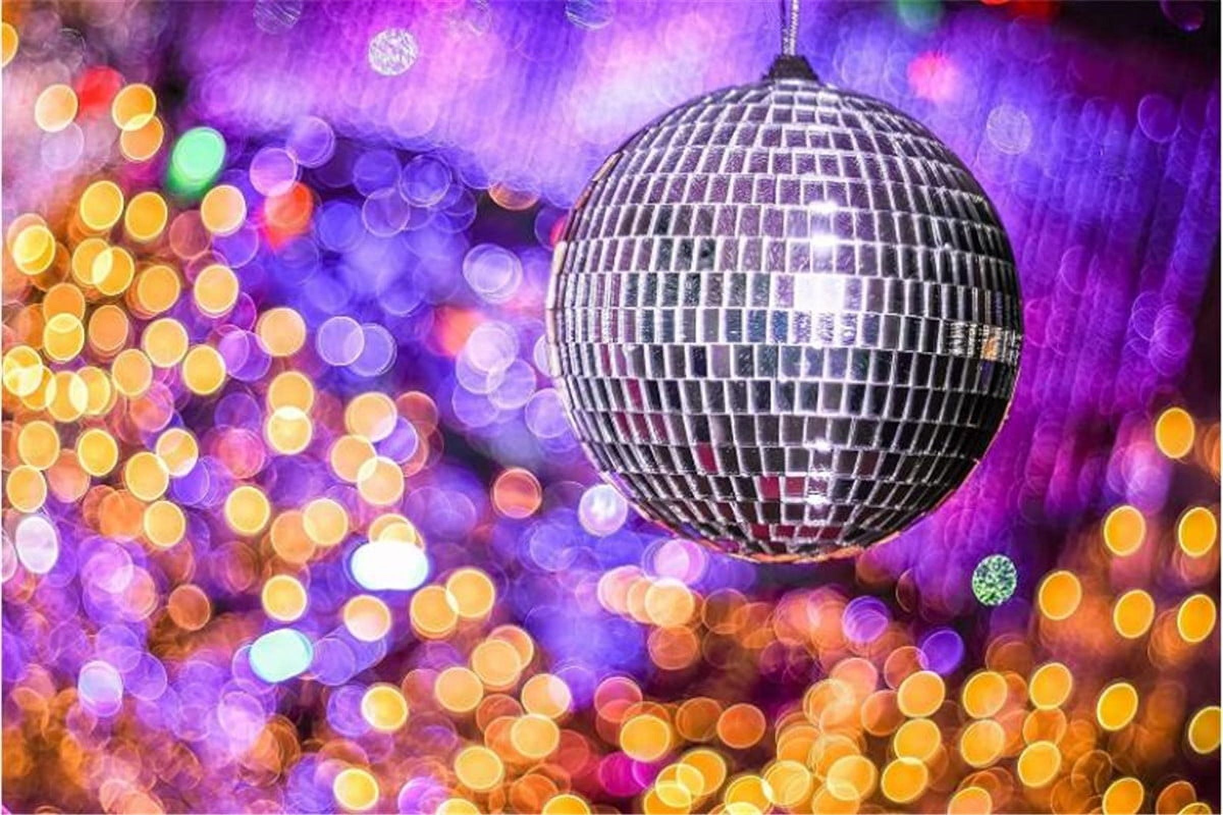 60s 70s Dance Ballroom DJ Light Neon Colorful Wall Disco Party ...