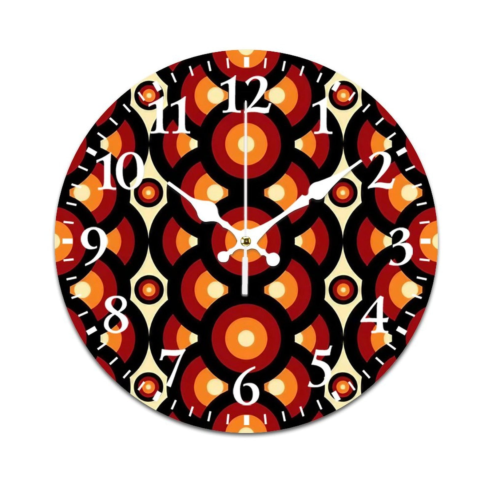 60s 70s Style Retro Vintage Mid Century Wall Clock Modern Design Clocks ...