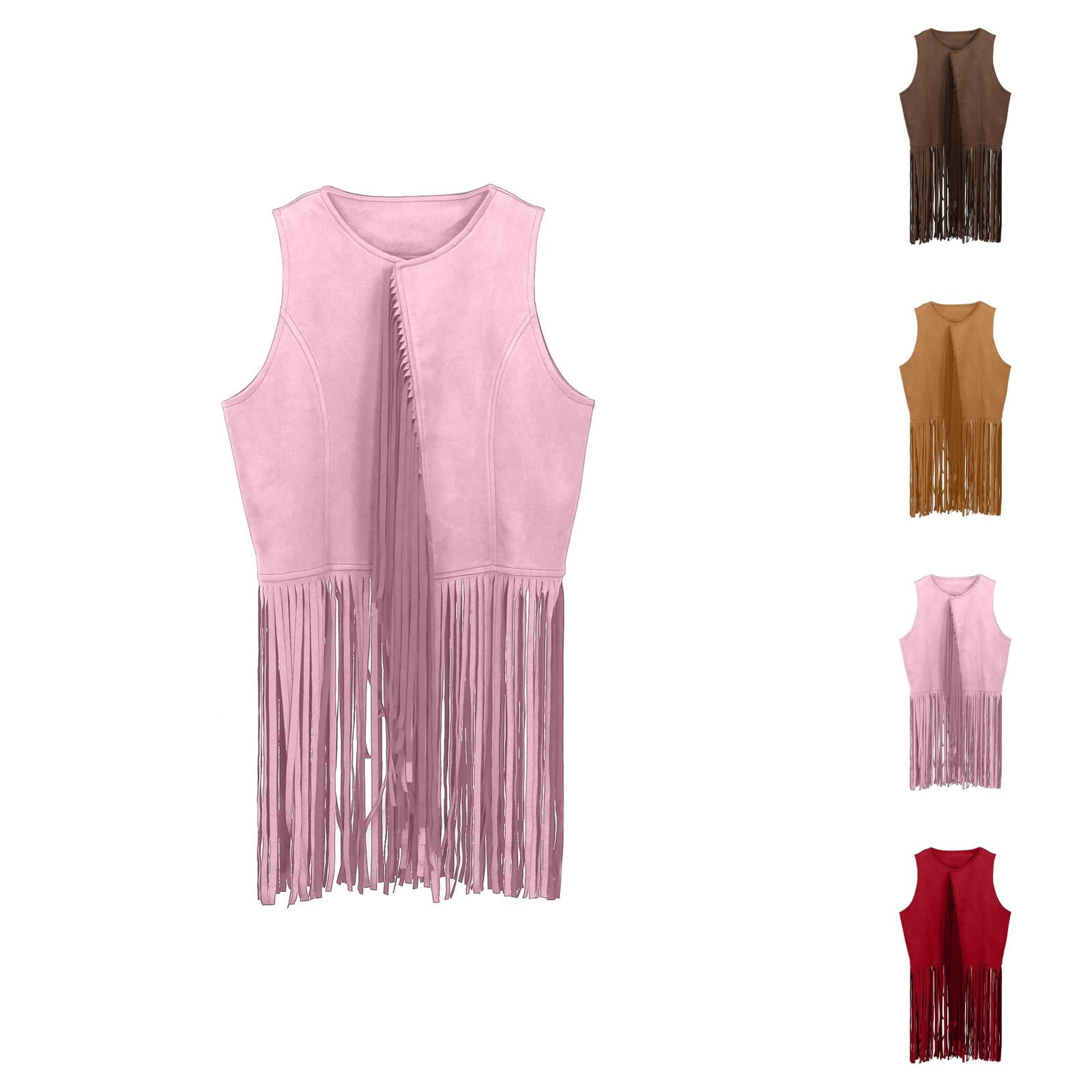 60s 70s Western Cowboy Cow Girl Vest Outfits Hippie Set Kids Girls ...