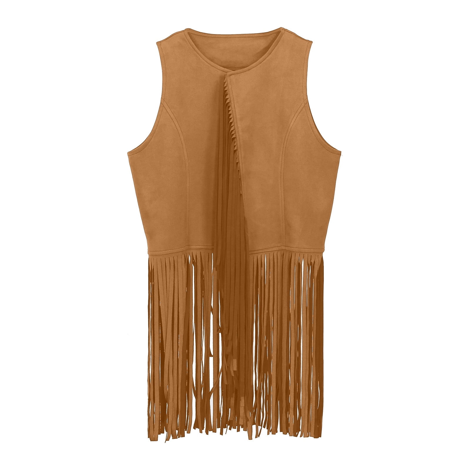 60s 70s Western Cowboy Fringe Tassel Vest Costume for Kids Girls ...