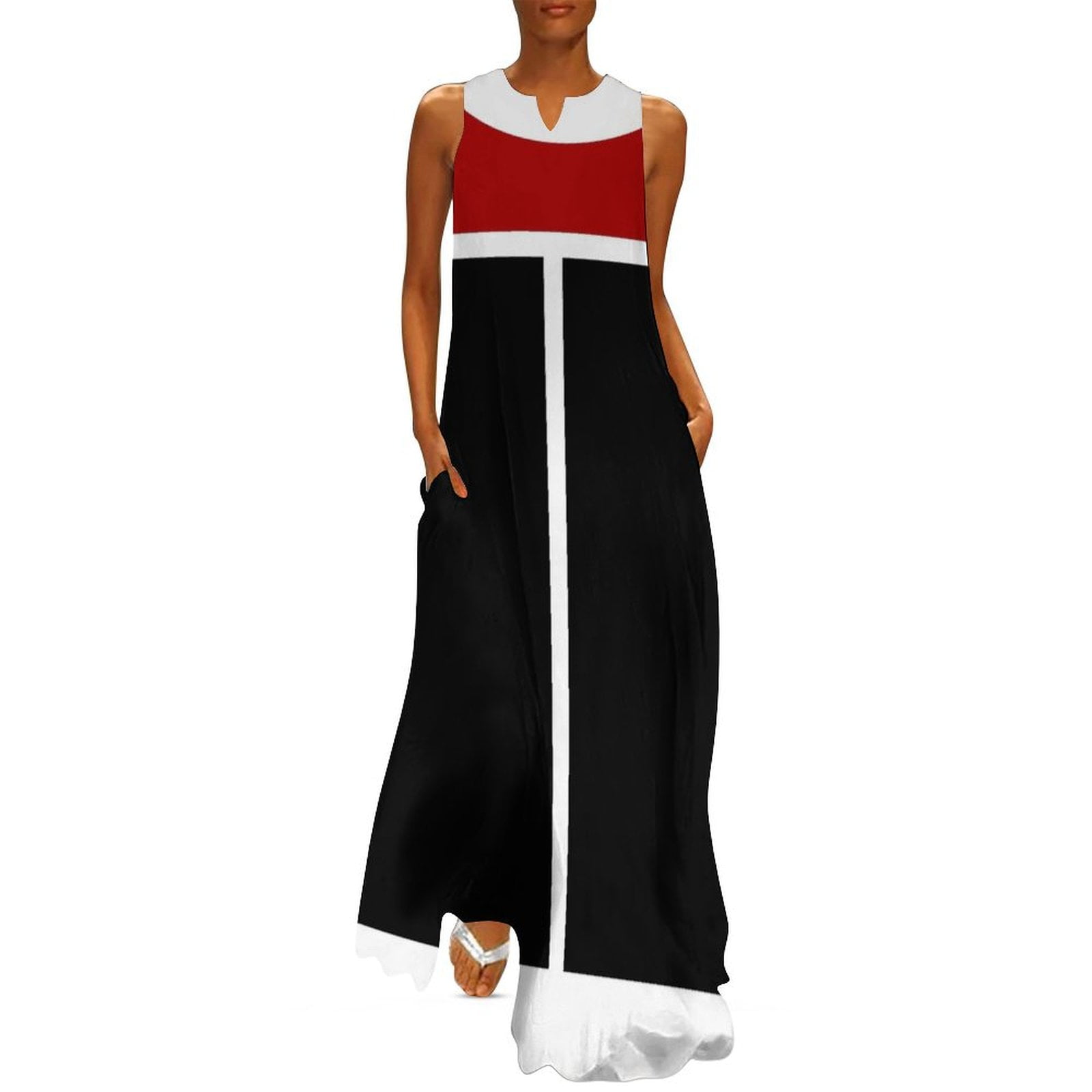 60s Retro Vintage Mod Pattern Long Dress chic and elegant evening dress dresses korean style ...