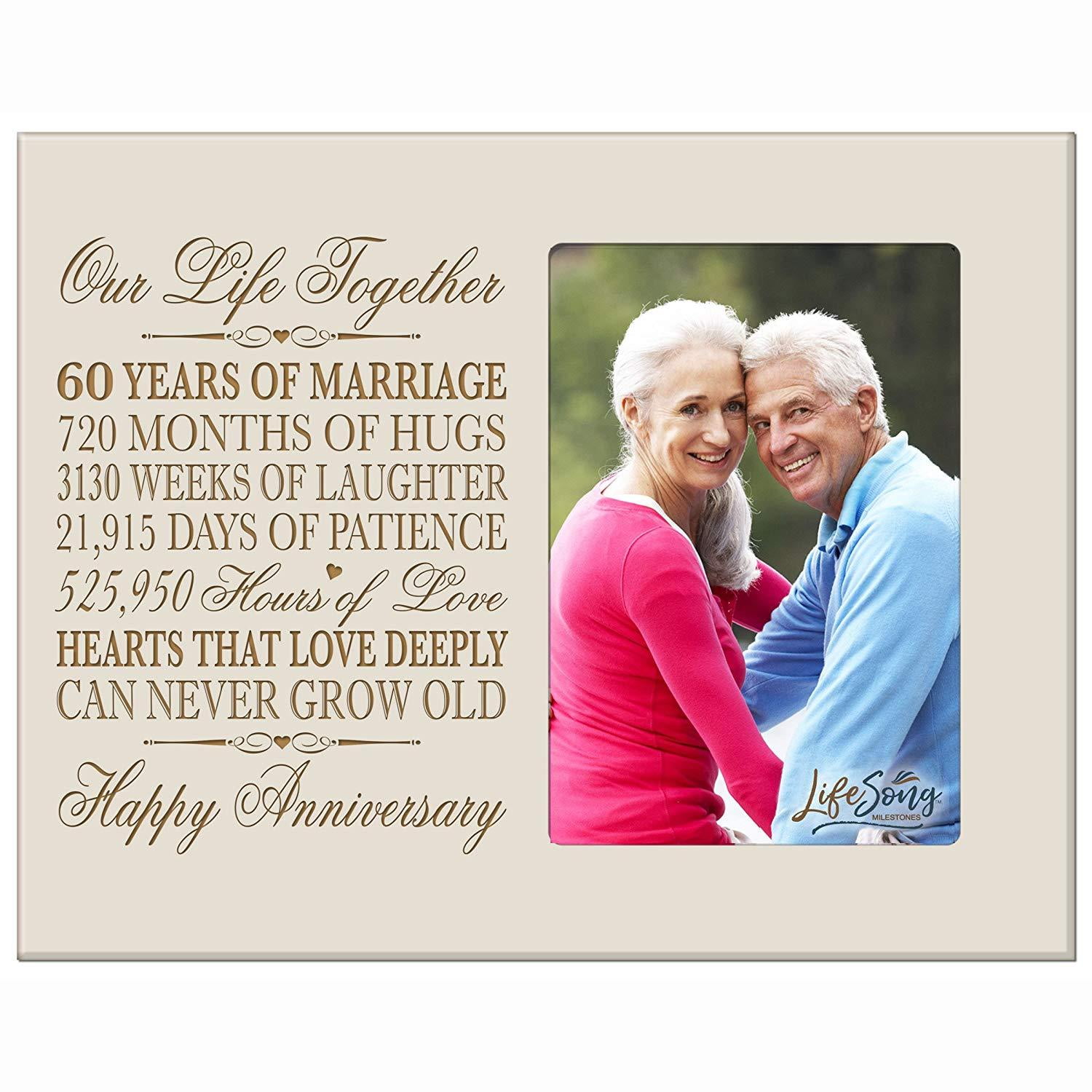 60th Anniversary Photo Frame - Our Life Together - Walmart.com