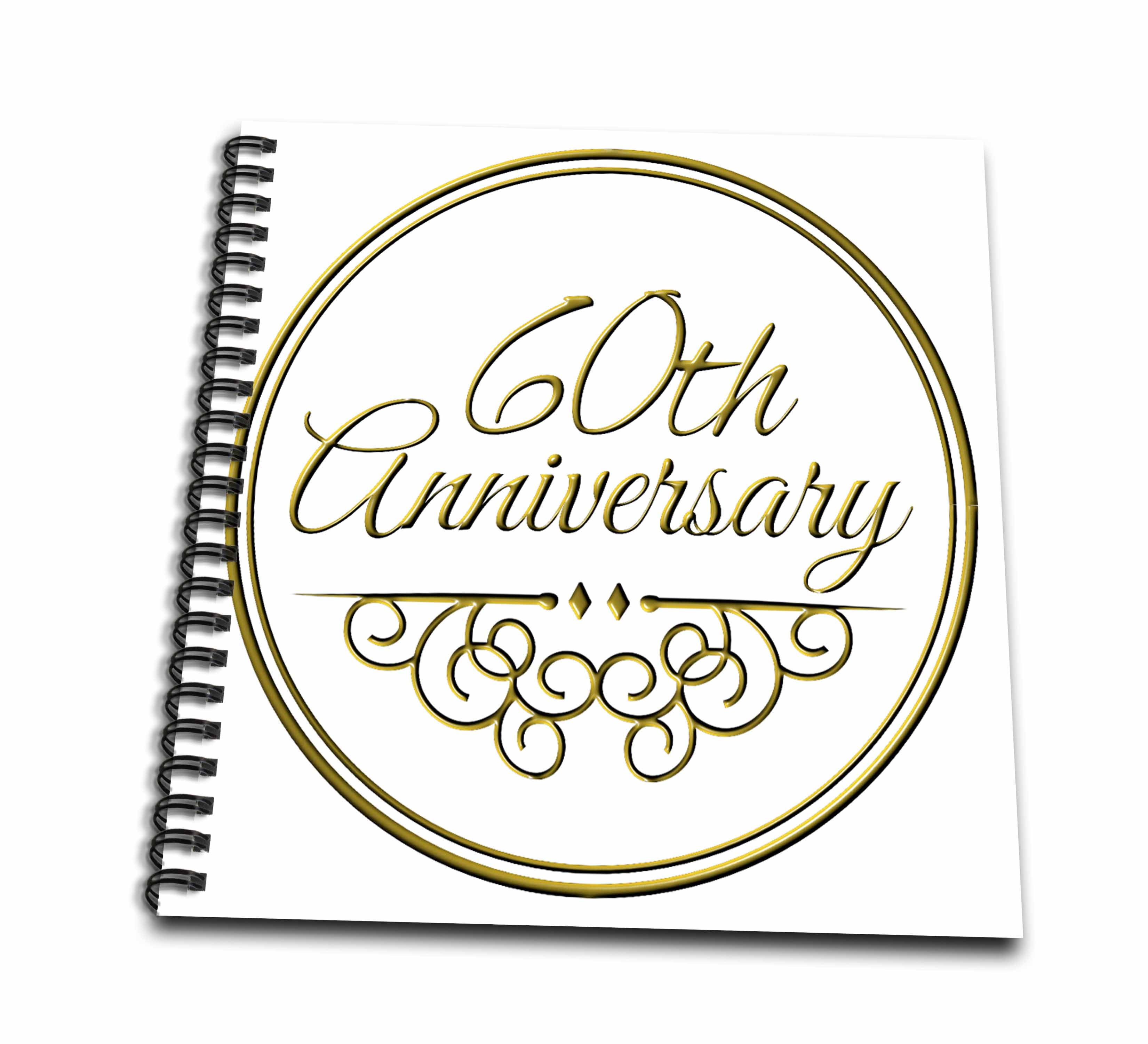 60th Anniversary gift - gold text for celebrating wedding anniversaries ...