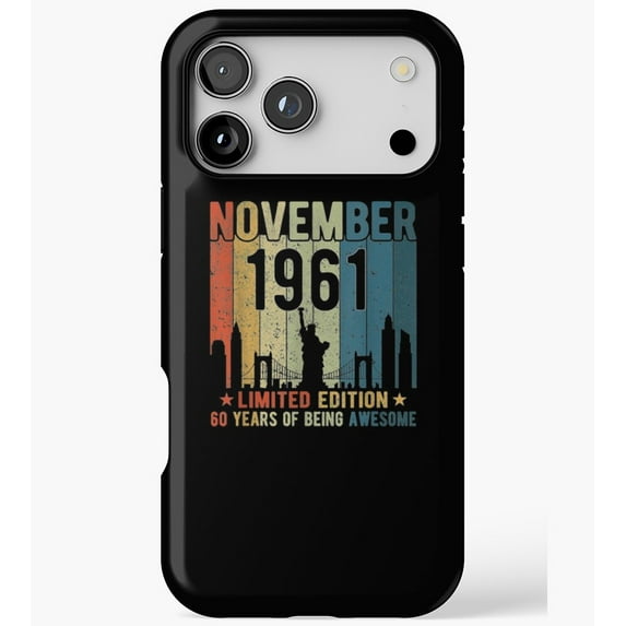 60th Birthday, 60 Years Old Vintage November 1961 Men H3417 Phone Case ...