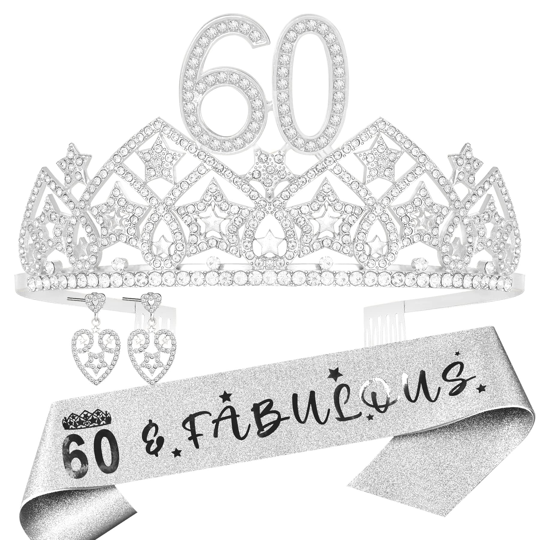60th Birthday,60th Birthday Tiara,60 MMF7 Fabulous Sash,60th Birthday ...