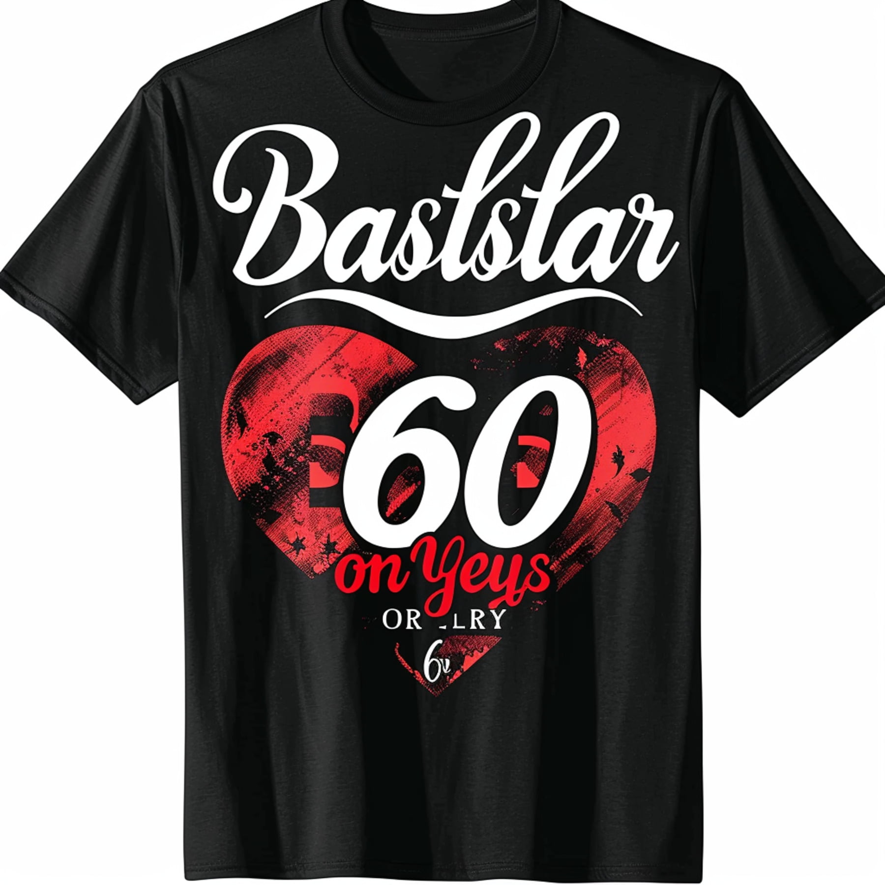 60th Birthday Blessed Heart T Shirt Godly Style Design High Res Vector ...
