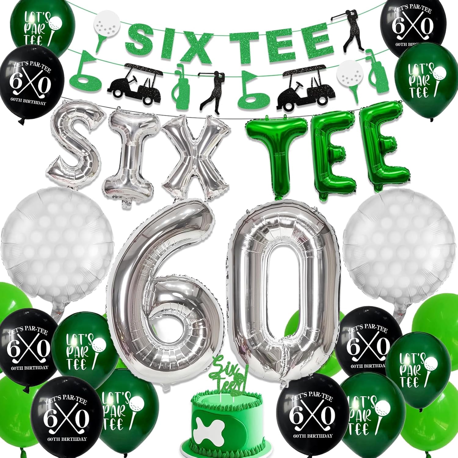 60th Birthday Decorations, Golf Themed 60th Birthday Party Decorations ...