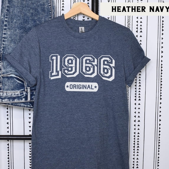 60th Birthday Gift Varsity 1966 Birthday Unisex Shirt Sports Lovers ...