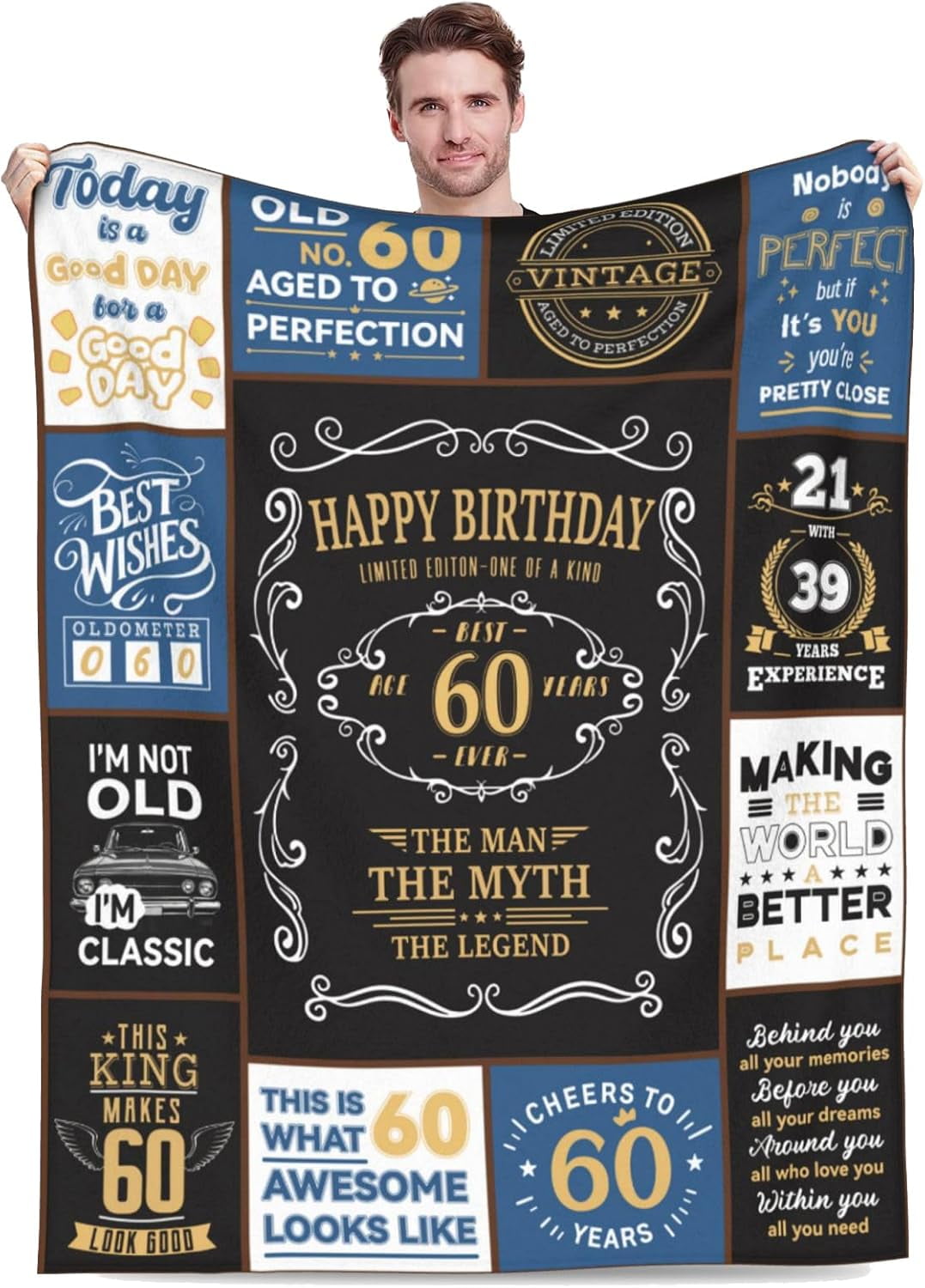 60th Birthday Gifts for Men, 1966 Birthday Gift for Him, 60 Year Old ...