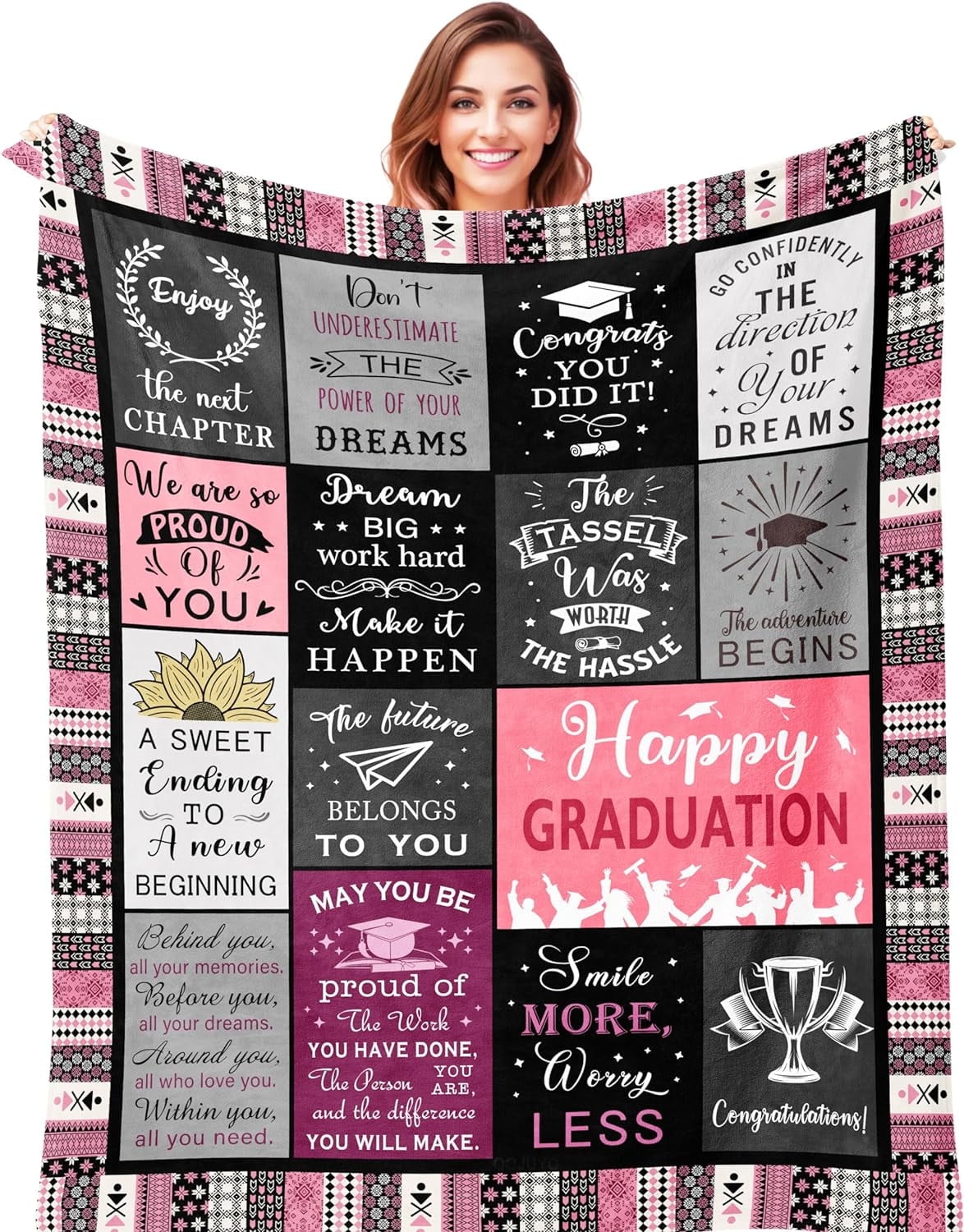 DALIHUA Graduation Gift Blanket, Graduation Gifts For Women,Graduation ...