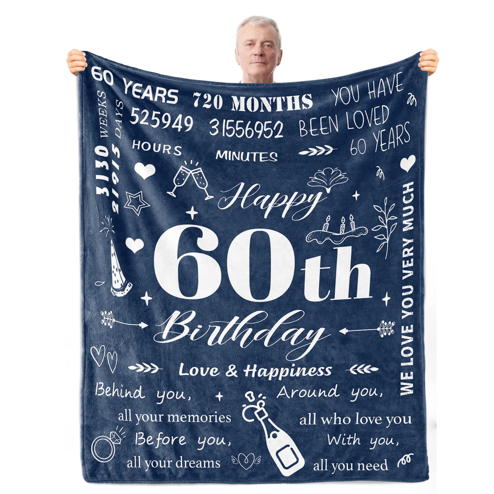 60th Birthday Gifts for Men, Men 60th Birthday Decorations, 60th ...
