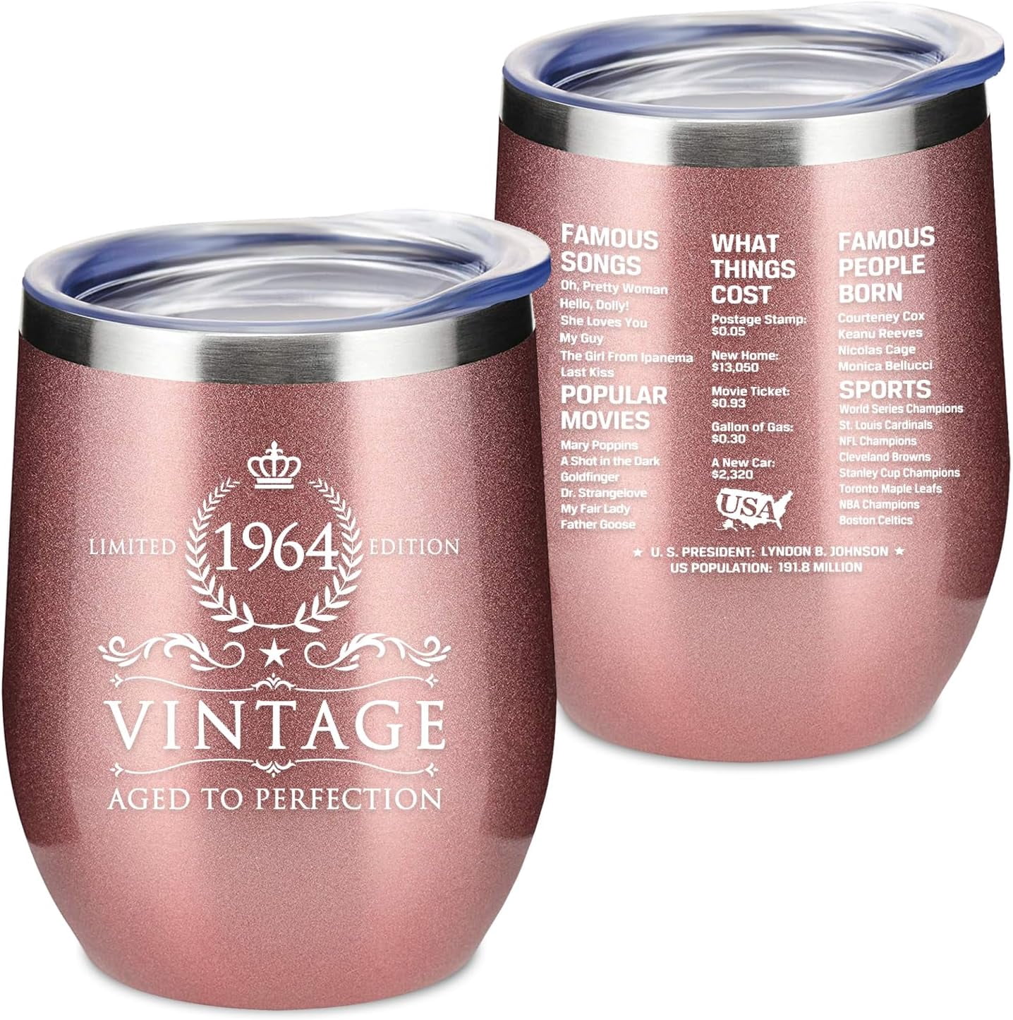 60th Birthday Gifts for Women and Men - 1964 60th Birthday Decorations ...