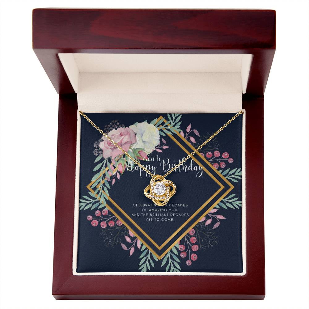 60th Birthday Gifts for Women Necklace for Her 6 Decade Jewelry 60 ...