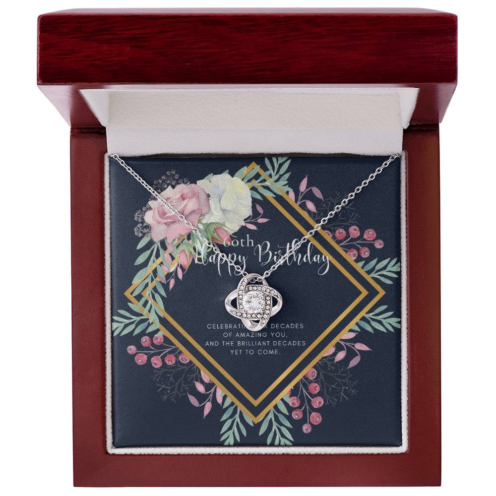 60th Birthday Gifts for Women Necklace for Her 6 Decade Jewelry 60 ...