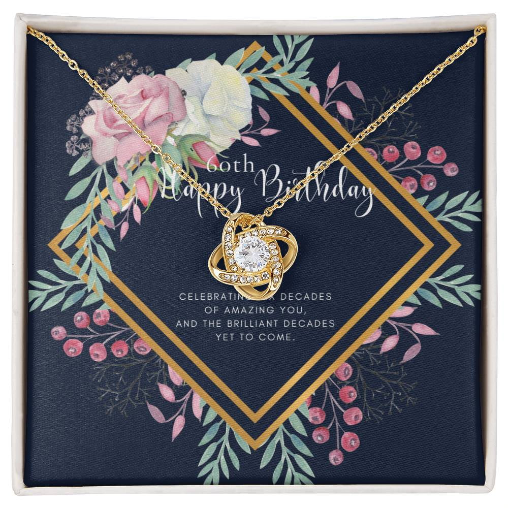 60th Birthday Gifts for Women Necklace for Her 6 Decade Jewelry 60 ...