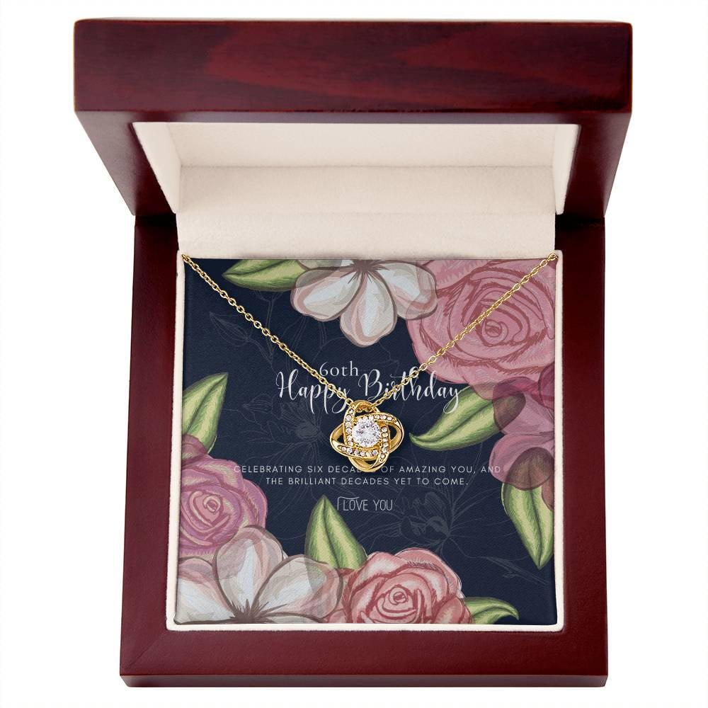 60th Birthday Gifts for Women Necklace for Her 6 Decade Jewelry 60 ...