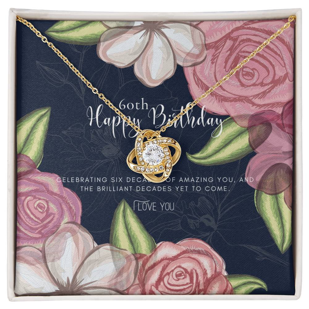 60th Birthday Gifts for Women Necklace for Her 6 Decade Jewelry 60 ...