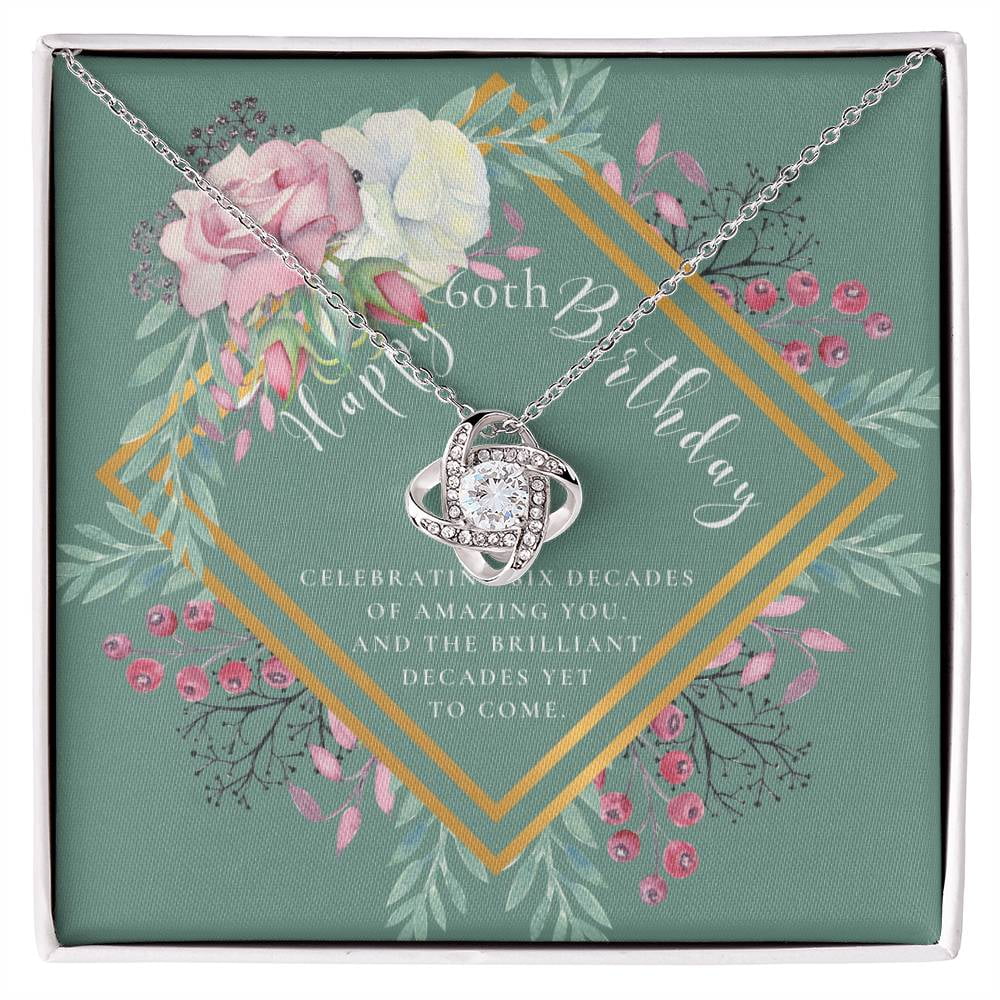 60th Birthday Gifts for Women Necklace for Her 6 Decade Jewelry 60 ...