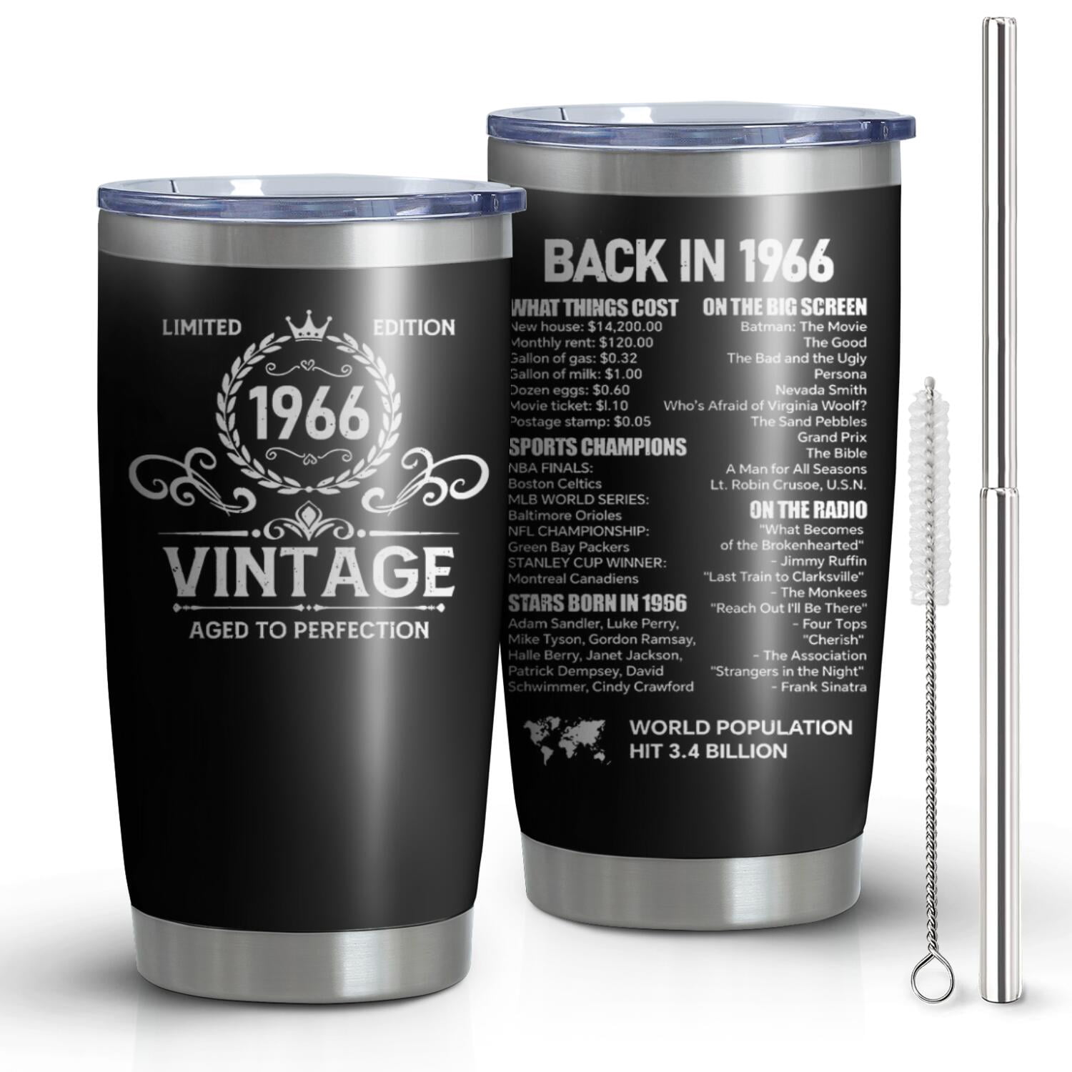 60th Birthday Gifts for Men - 1966 Vintage 60th Birthday Decorations ...