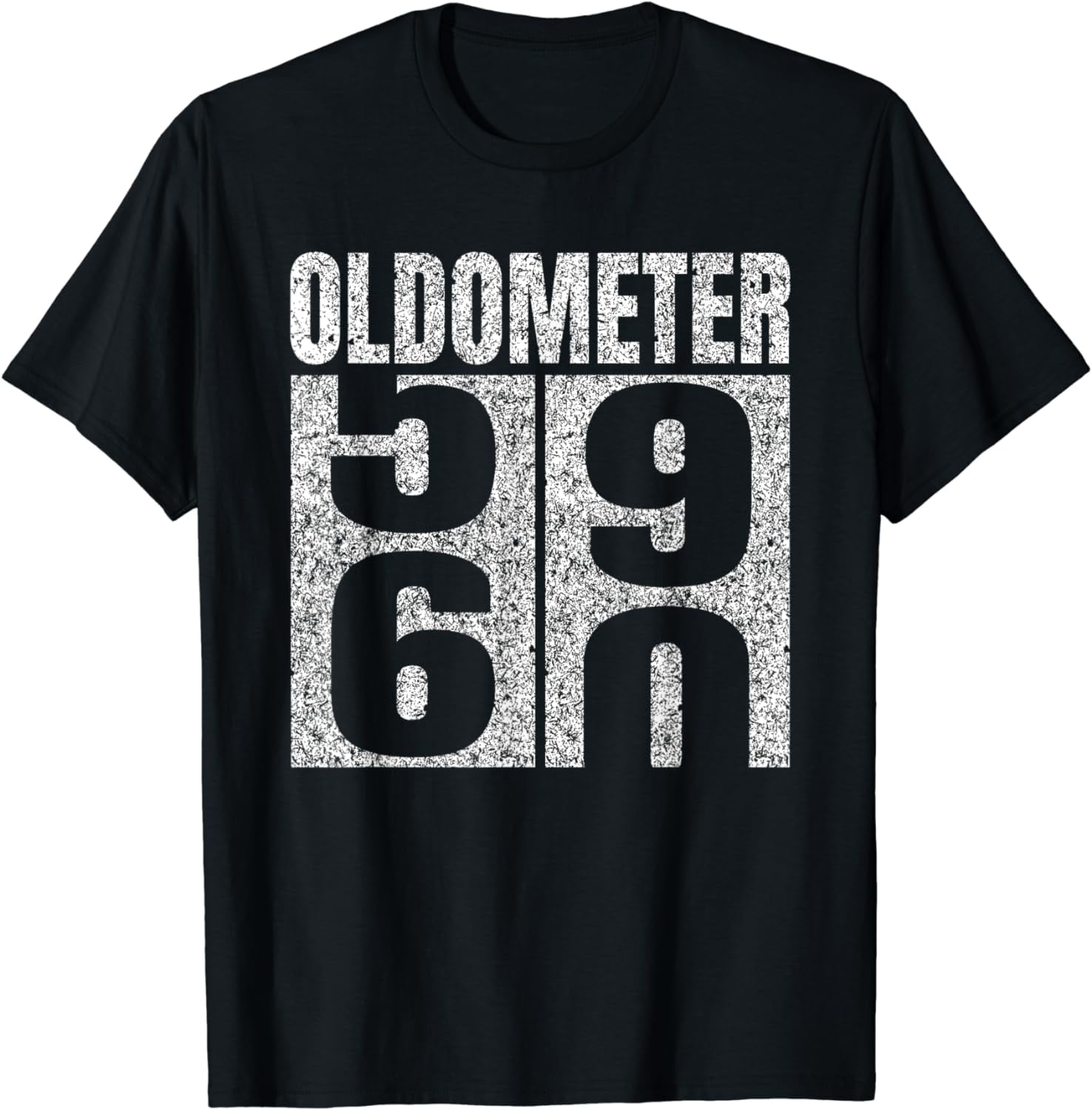 60th Birthday Oldometer 59-60 Vintage Funny Gifts Men Women T-Shirt ...