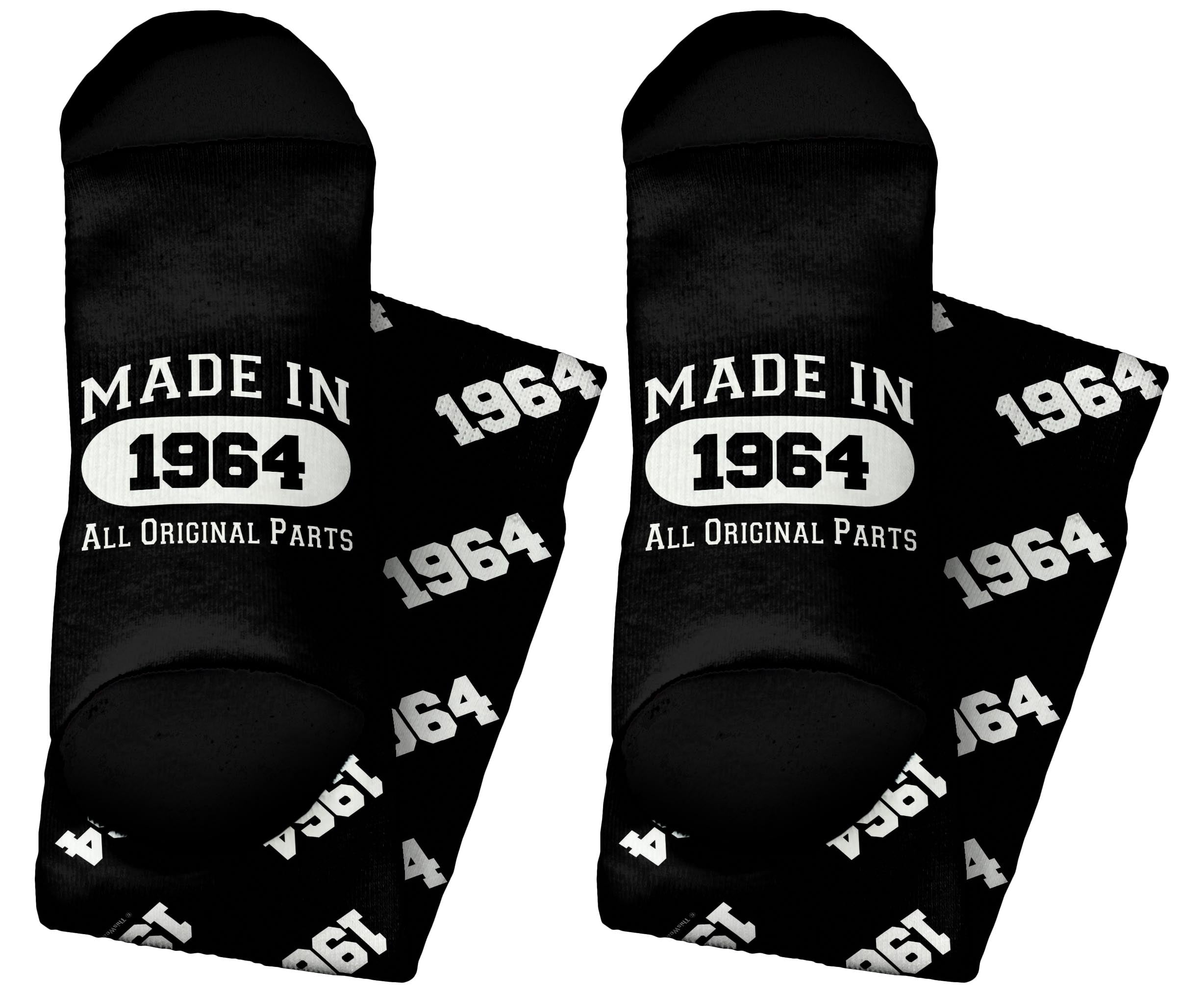60th Birthday Present Made In 1964 Happy Birthday Socks for Men & Women ...