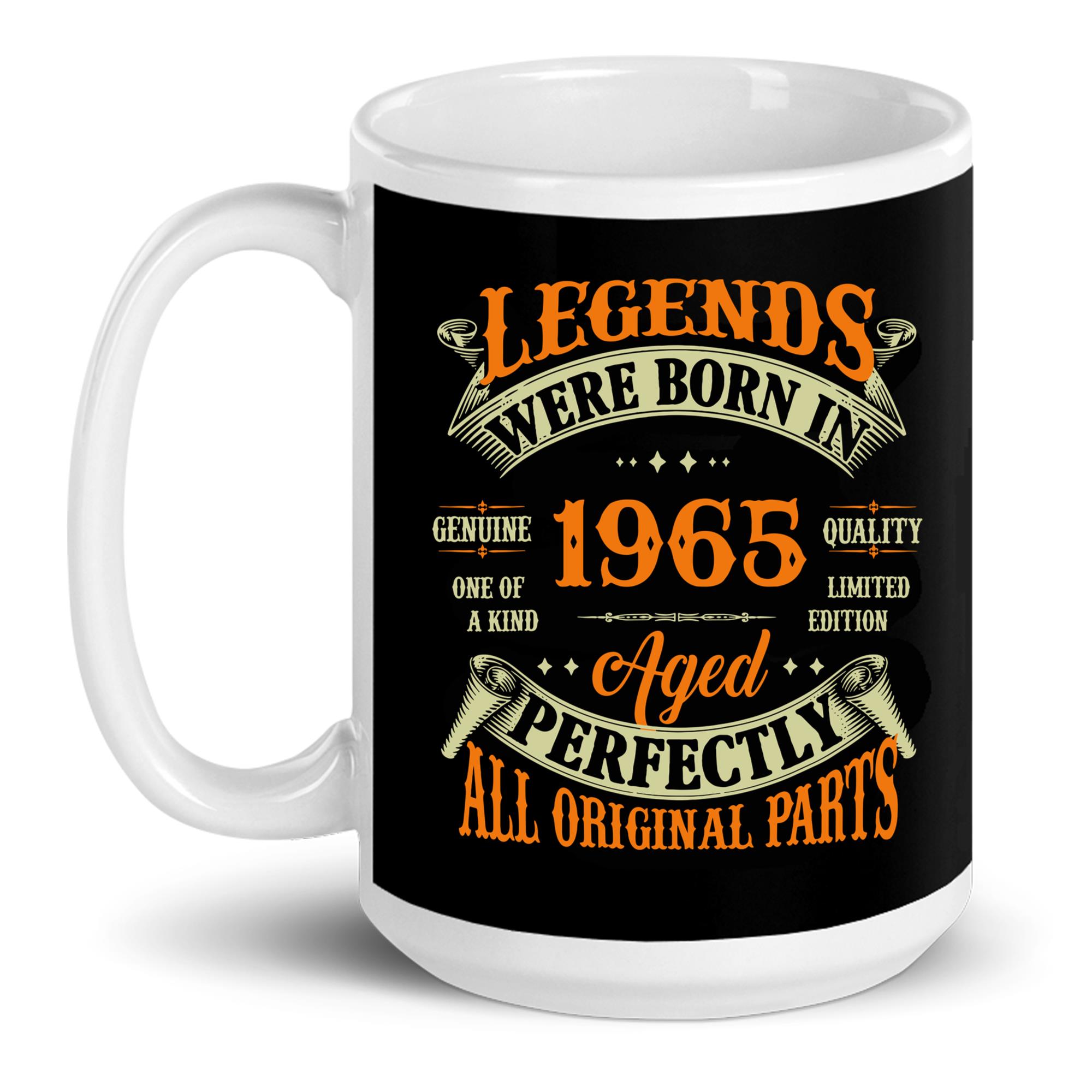 60th Birthday Tee Vintage Legends Born In 1965 60 Years Old Gift ...