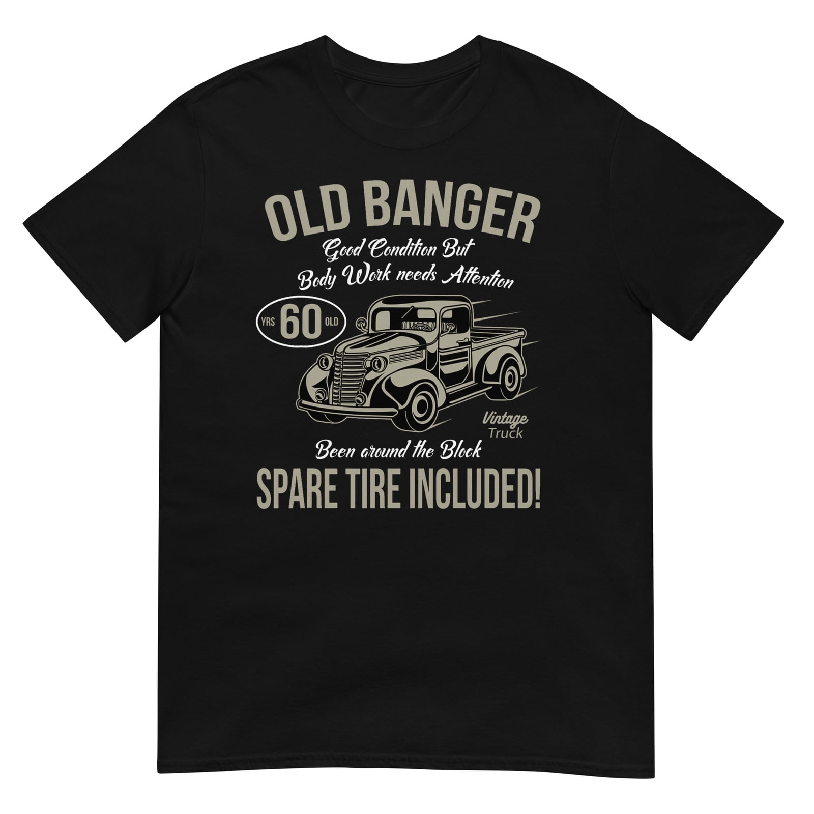 60th Birthday Vintage Old Banger 60 Years Old Retro T-Shirt - Walmart.com