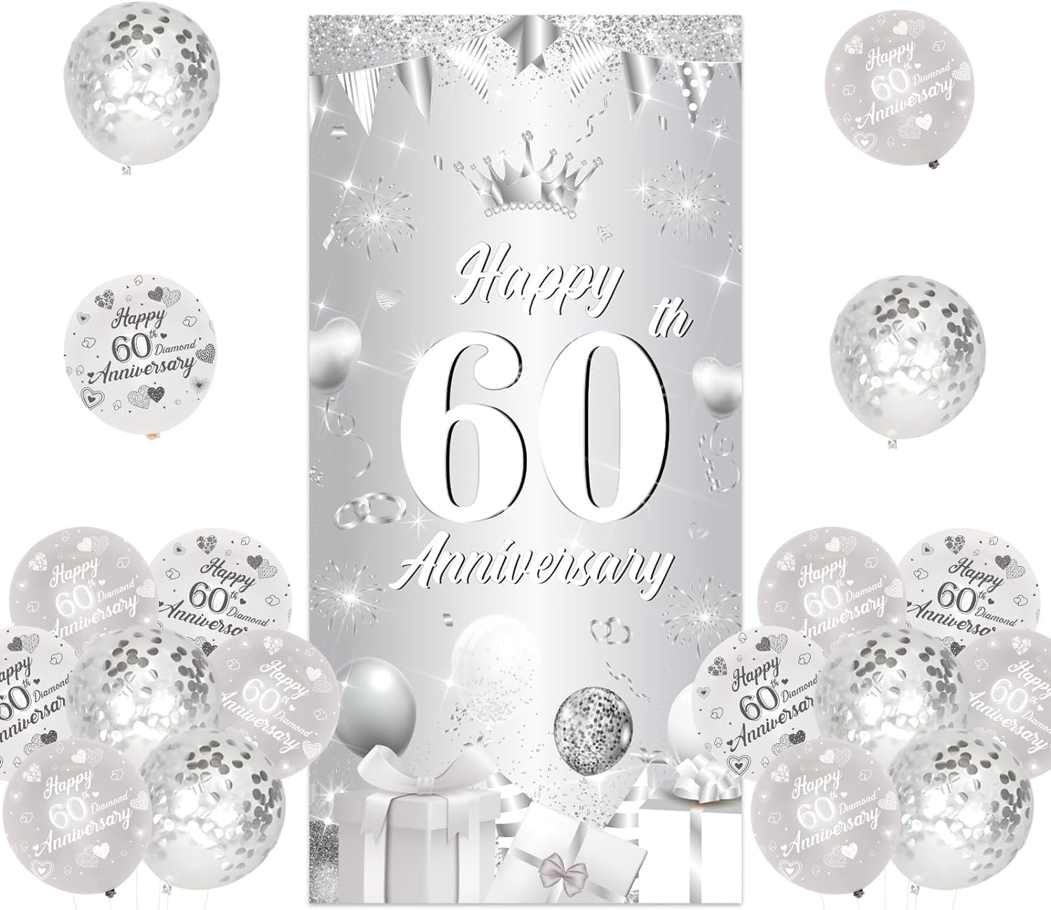 60th Wedding Anniversary Symbol Husband Or Wife Happy Diamond