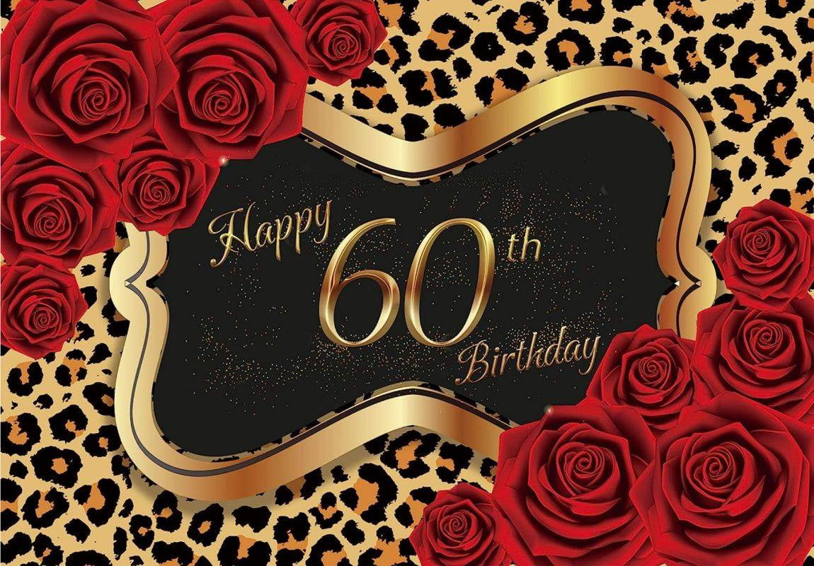 60th Wedding Anniversary Party rations 60 Year Backdrop Extra Large ...