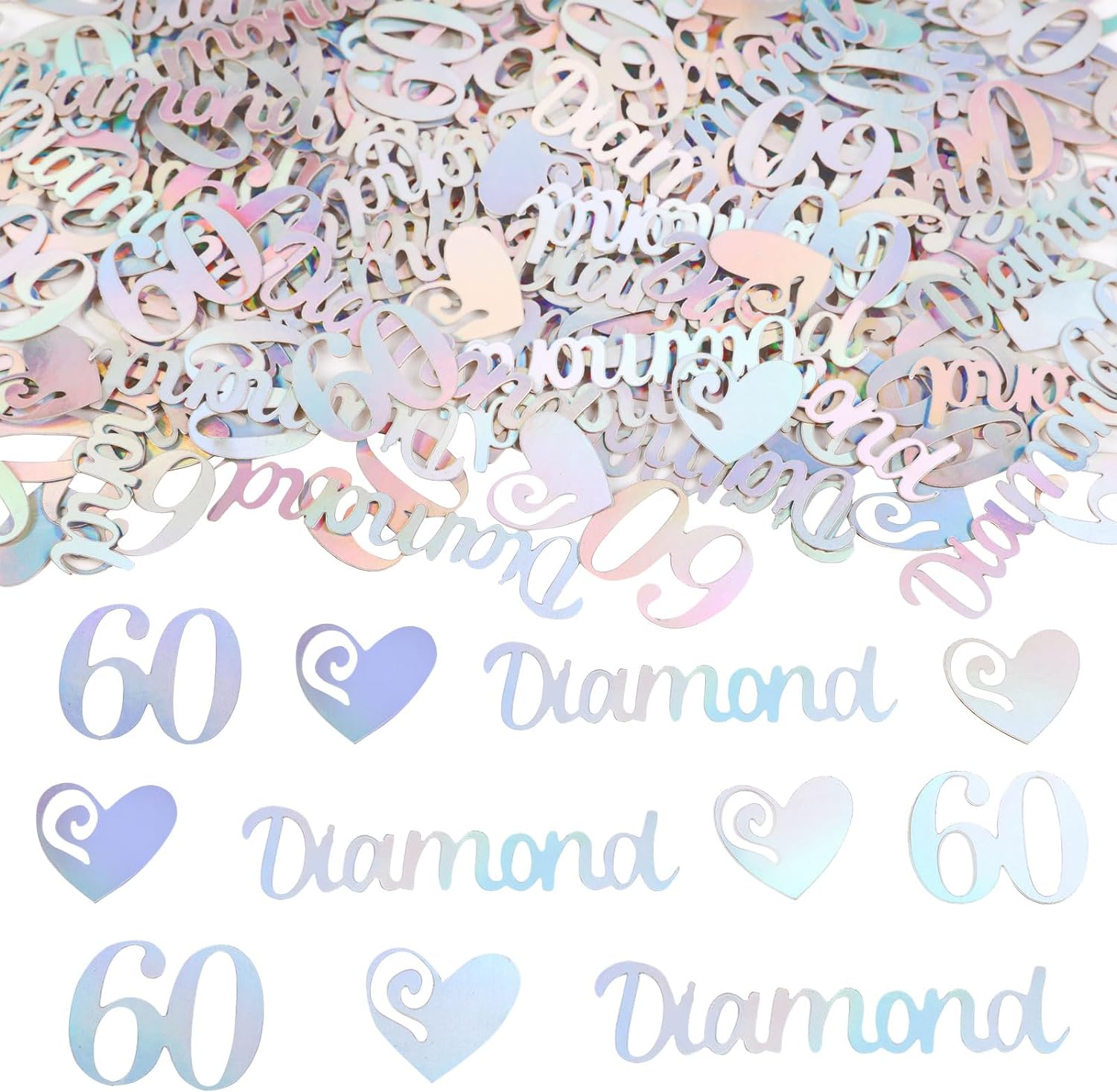 60th Wedding Anniversary Table Confetti, 60 Year Wedding Anniversary ...