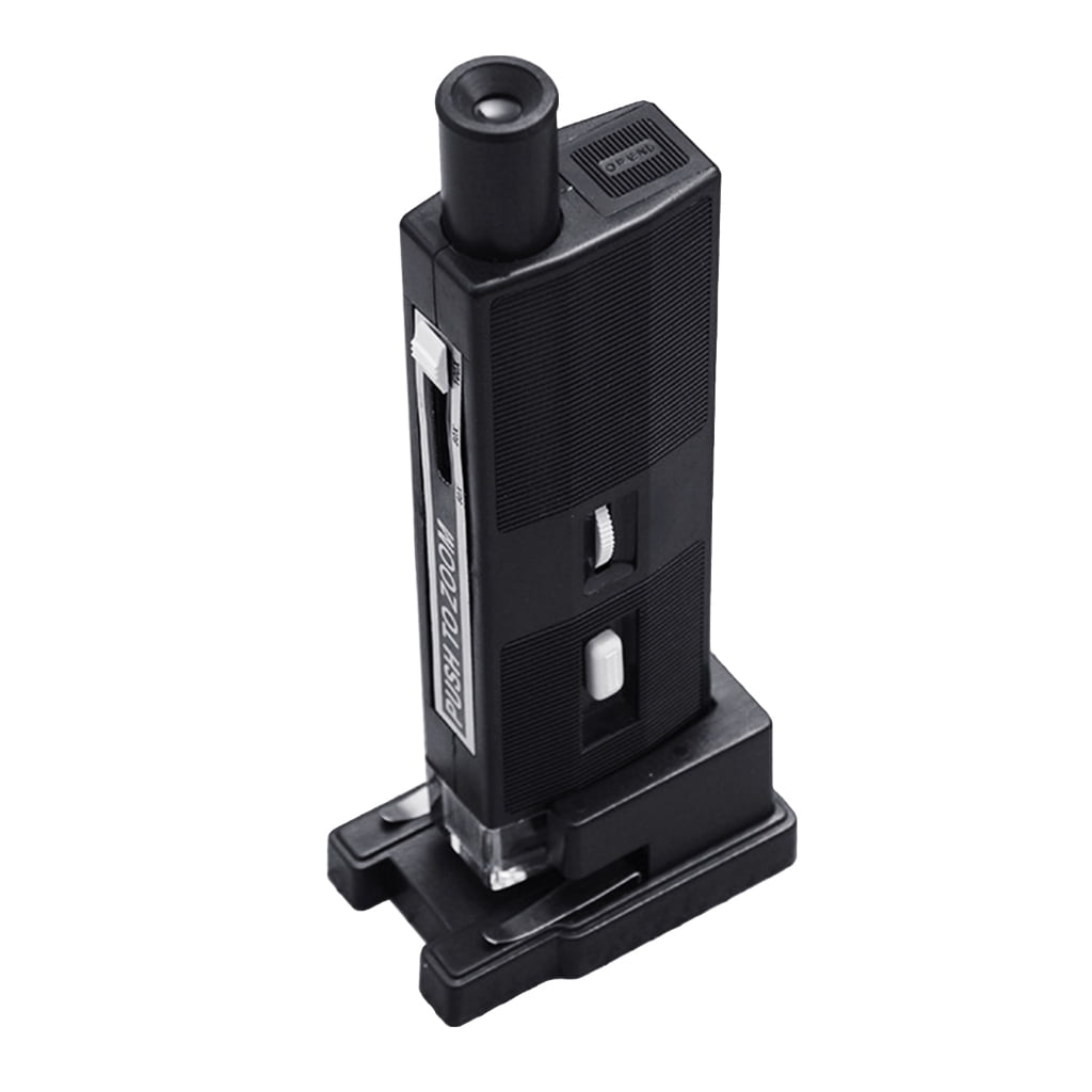60x-100x Zoom Microscope with LED Light and Stand Pocket Magnifying ...
