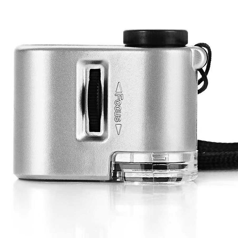60x Handheld Portable Led Mini Magnifier Microscope Magnifying Glass ...
