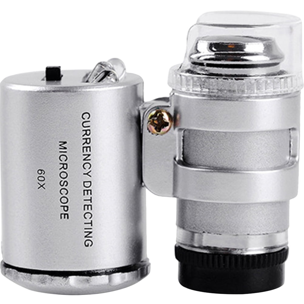 60x Microscope Mini Currency Detecting Jewelry Loop Magnifier with ...