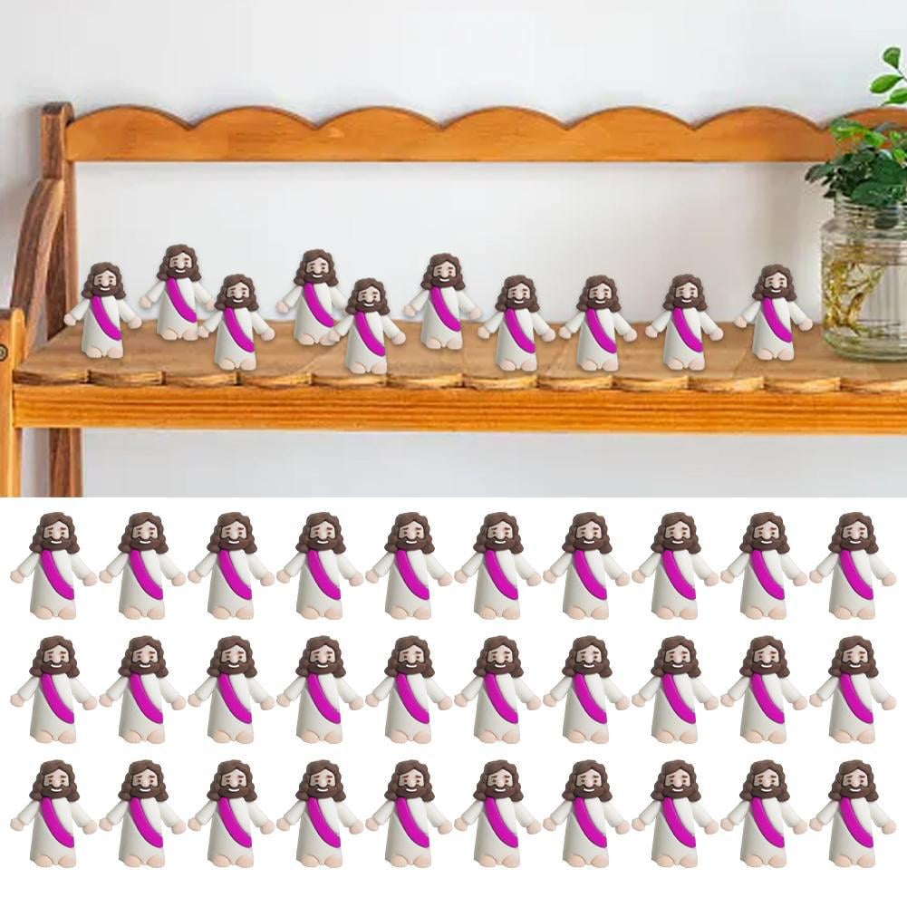 60x Mini Jesus- Figurine Easter Decorations,Bulk Tiny Baby Jesus ...