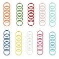 60x/Set Keychains Key Rings Loose Leaf Connectors Binder Rings 30mm ...